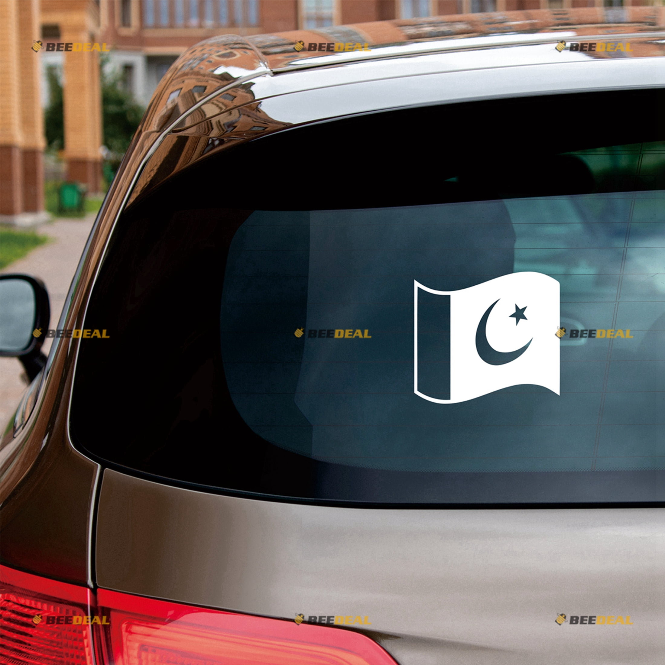 Pakistan Flag Sticker Decal Vinyl Islam - 3 Pack White 3" - For Car ...