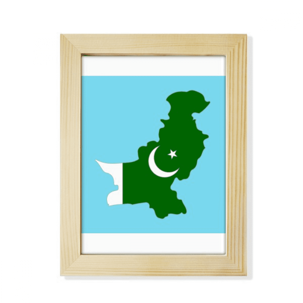 Pakistan Map Plate National Flag Country Desktop Adorn Photo Frame ...