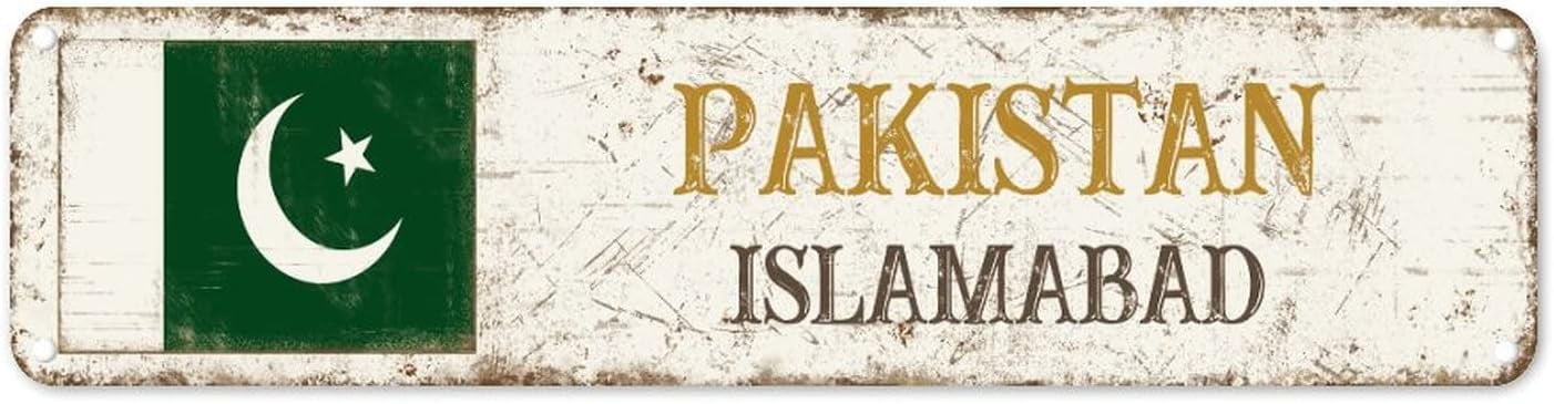 Pakistan Metal Sign Islamabad Aluminum Metal Sign National Flags ...