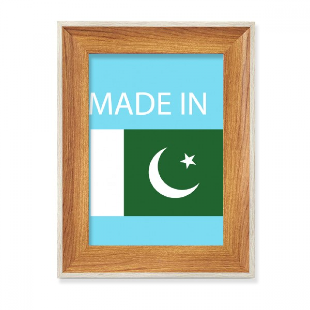 Pakistan National Flag Country Desktop Wooden Photo Frame Display ...