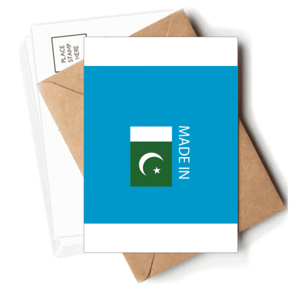 Pakistan National Flag Country Postcards Envelopes Blank Note Cards ...