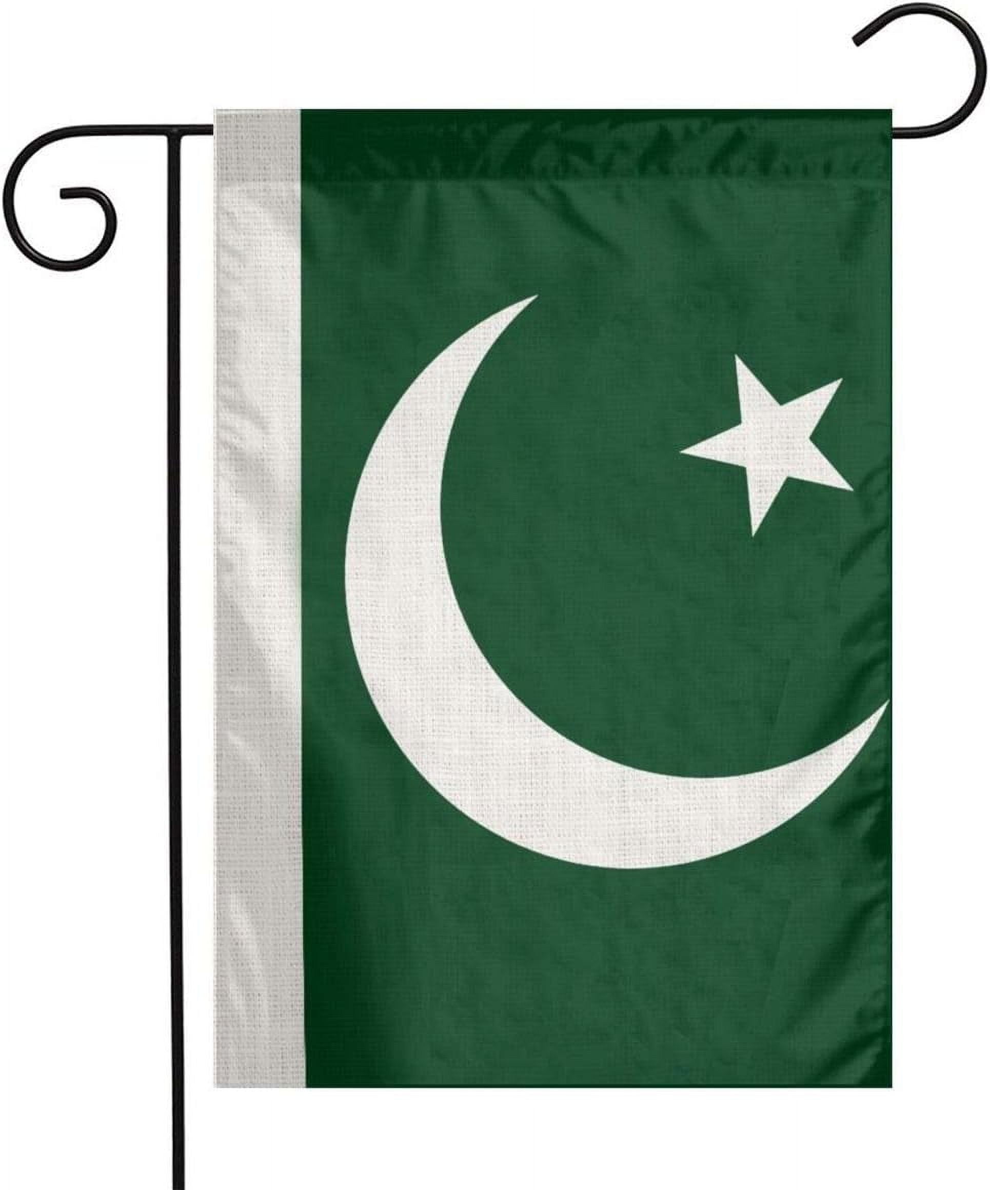 Pakistan Pakistani National Flag Flax Fabric Garden Flag Farmhouse ...
