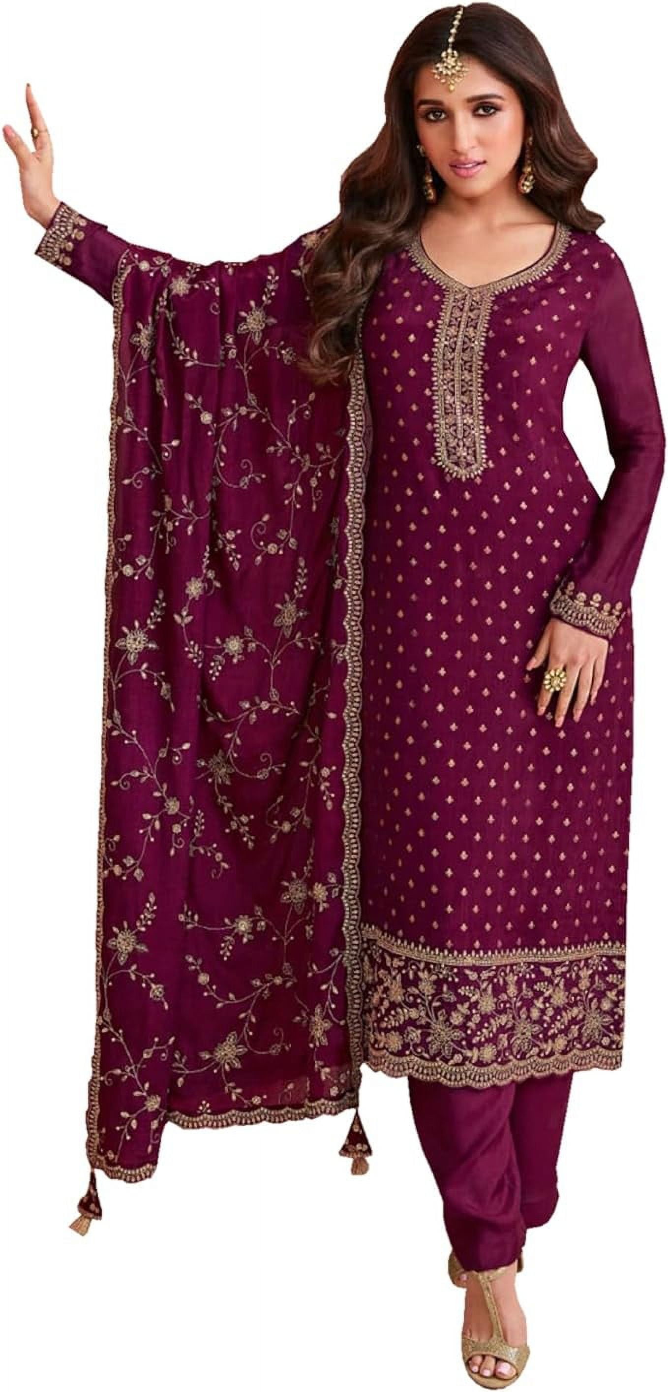 Pakistani Designer Shalwar Kameez Suits Party Wear Indian Trouser Pant ...