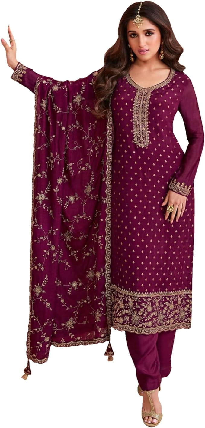 Pakistani Designer Shalwar Kameez Suits Party Wear Indian Trouser Pant ...