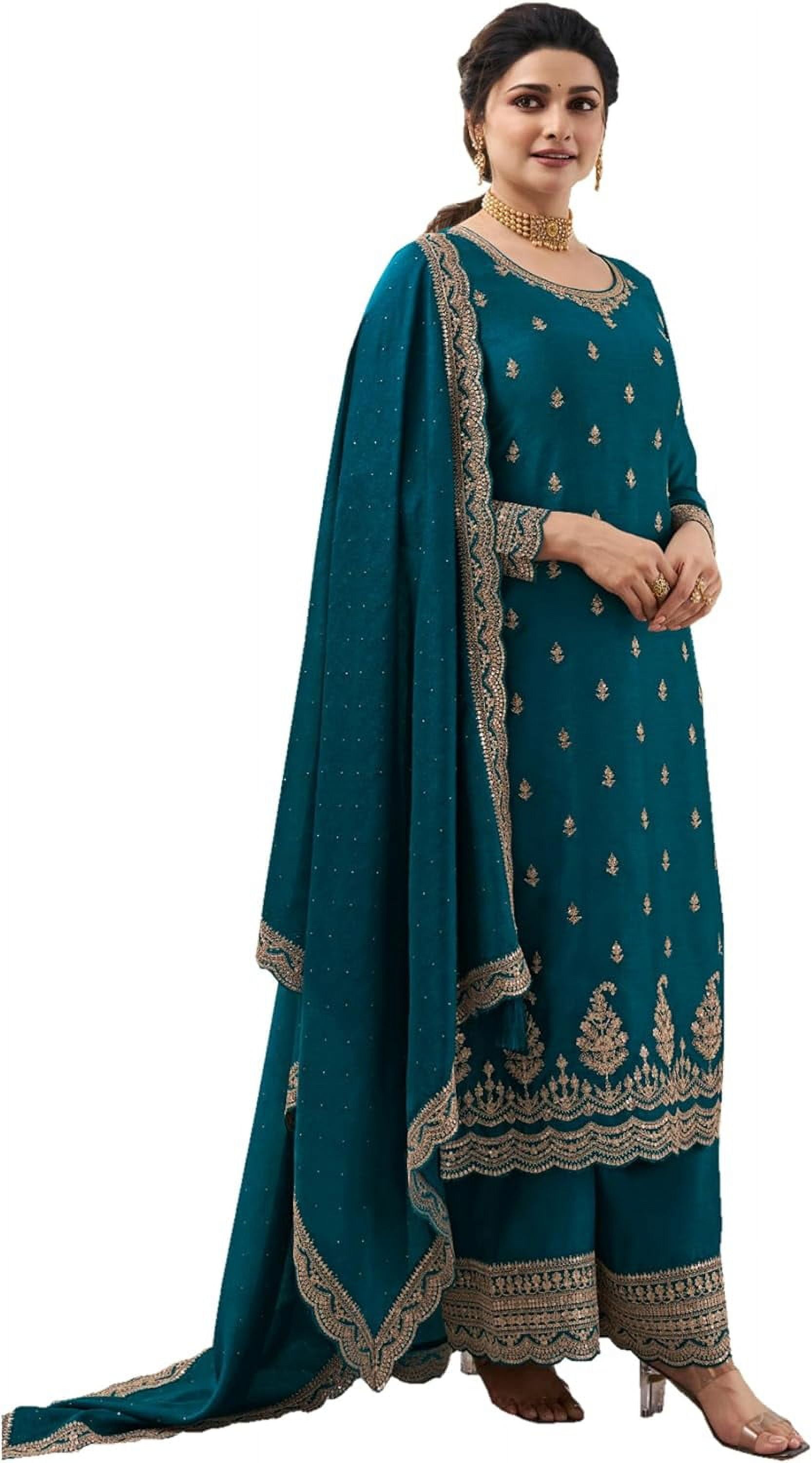 Pakistani Eid Special Designer Sewn Plazo Suits Indian Salwar Kameez ...