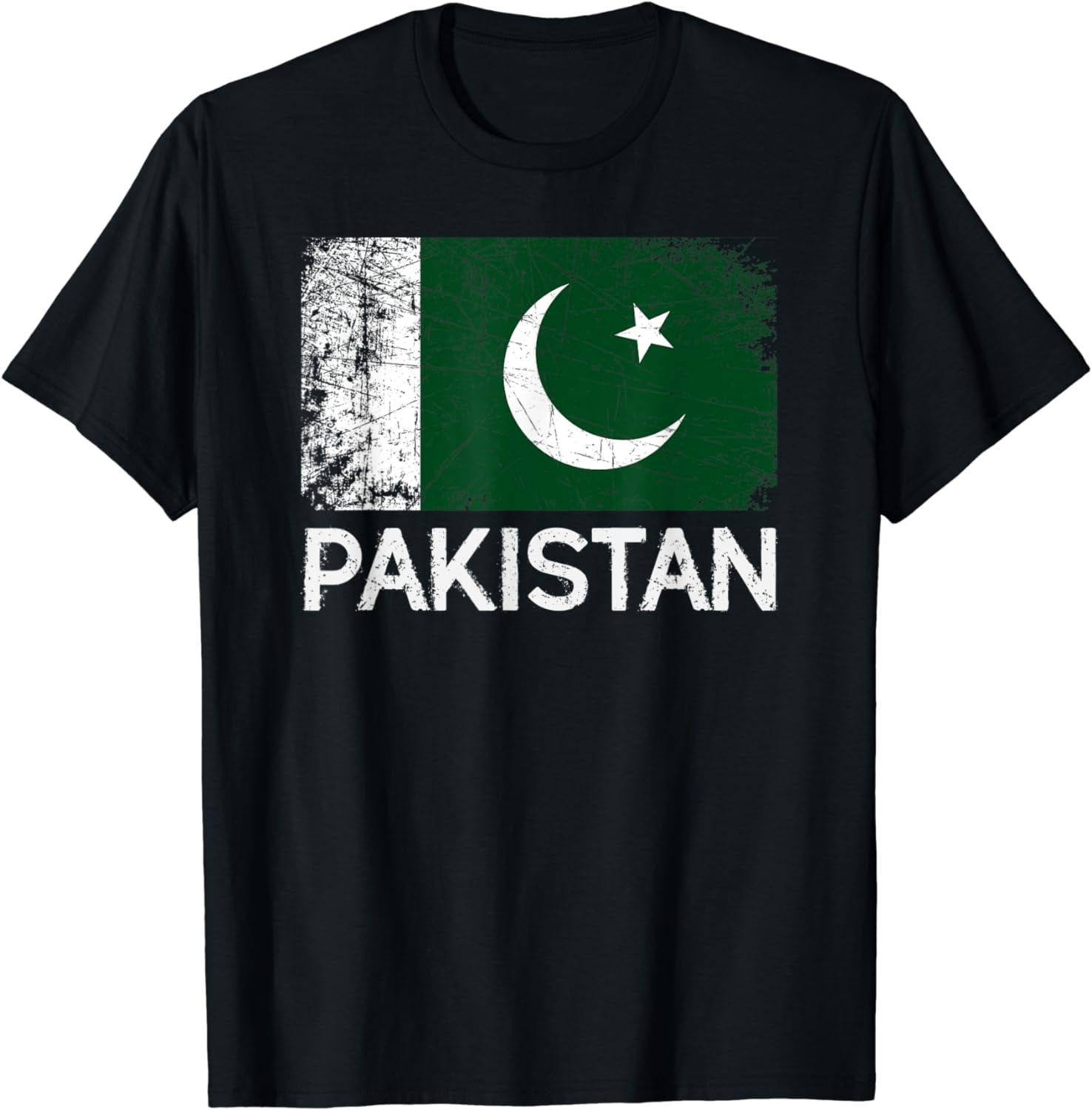 Pakistani Flag T-Shirt | Vintage Made In Pakistan Gift - Walmart.com