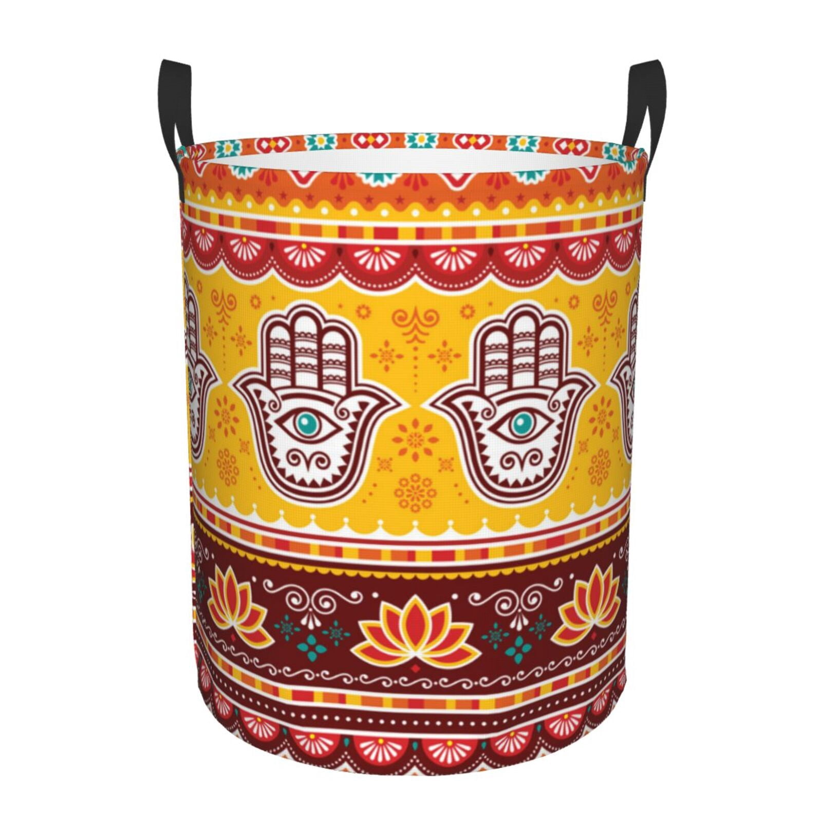 Pakistani Indian Evil Eye Hamsa Hand Foldable Laundry Hamper with ...