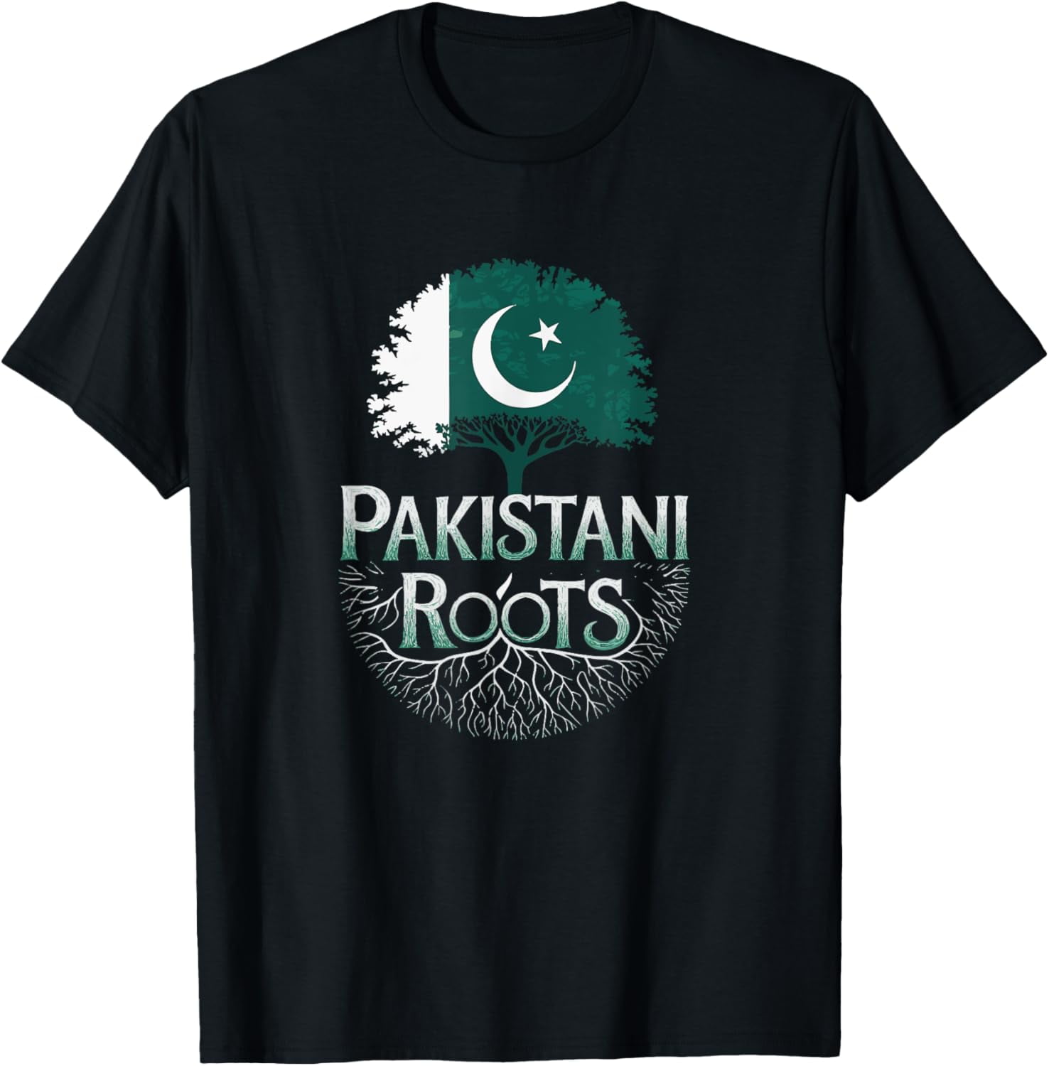 Pakistani Roots - Pakistan Flag Colors Family Tree Souvenir T-Shirt men ...