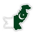 Pakistani Shaped Pakistan Flag Sticker Decal - Self Adhesive Vinyl - Weatherproof - Made in USA ...