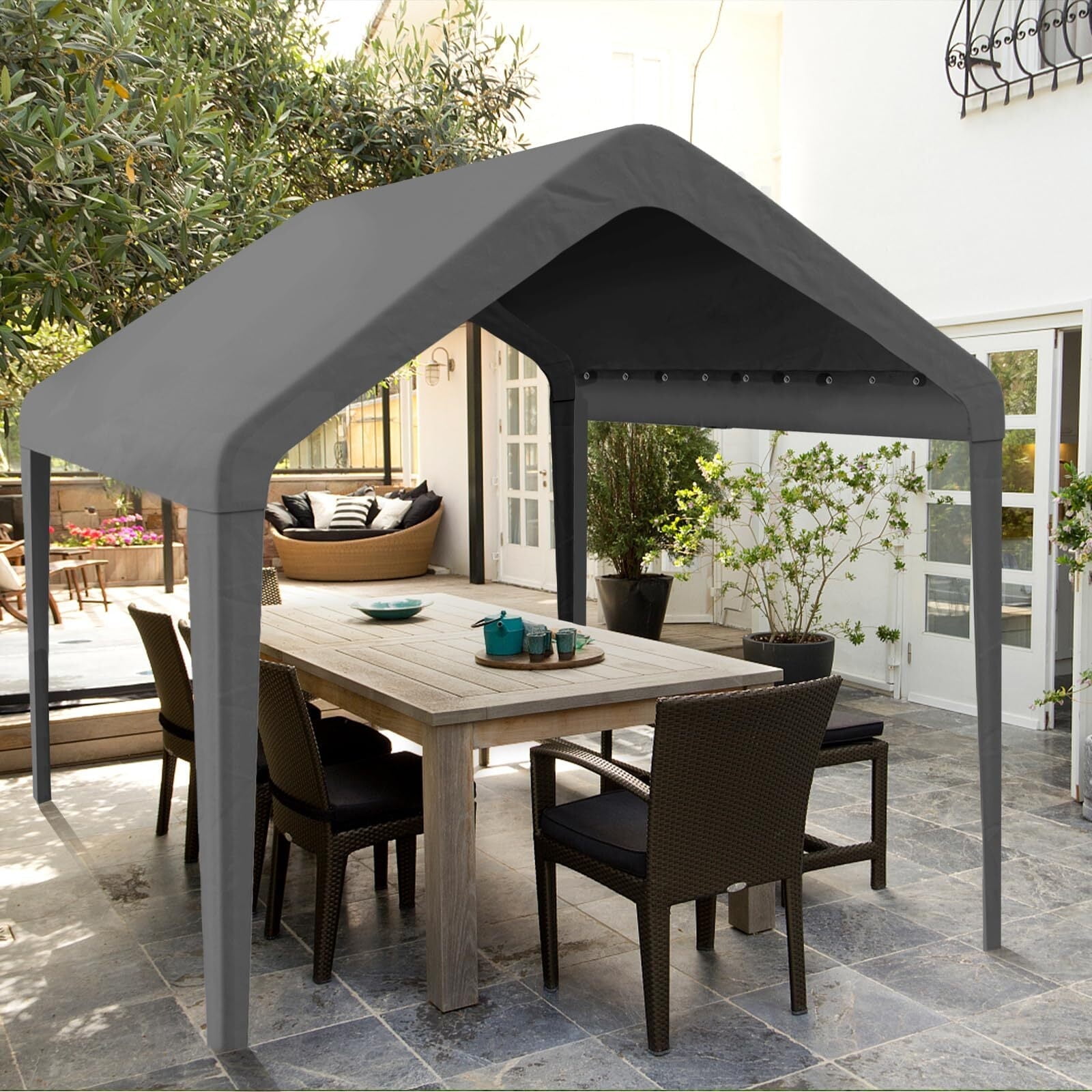 Pakunoda 12x20 Ft Canopy Replacement Cover, Waterproof & UV Resistant ...