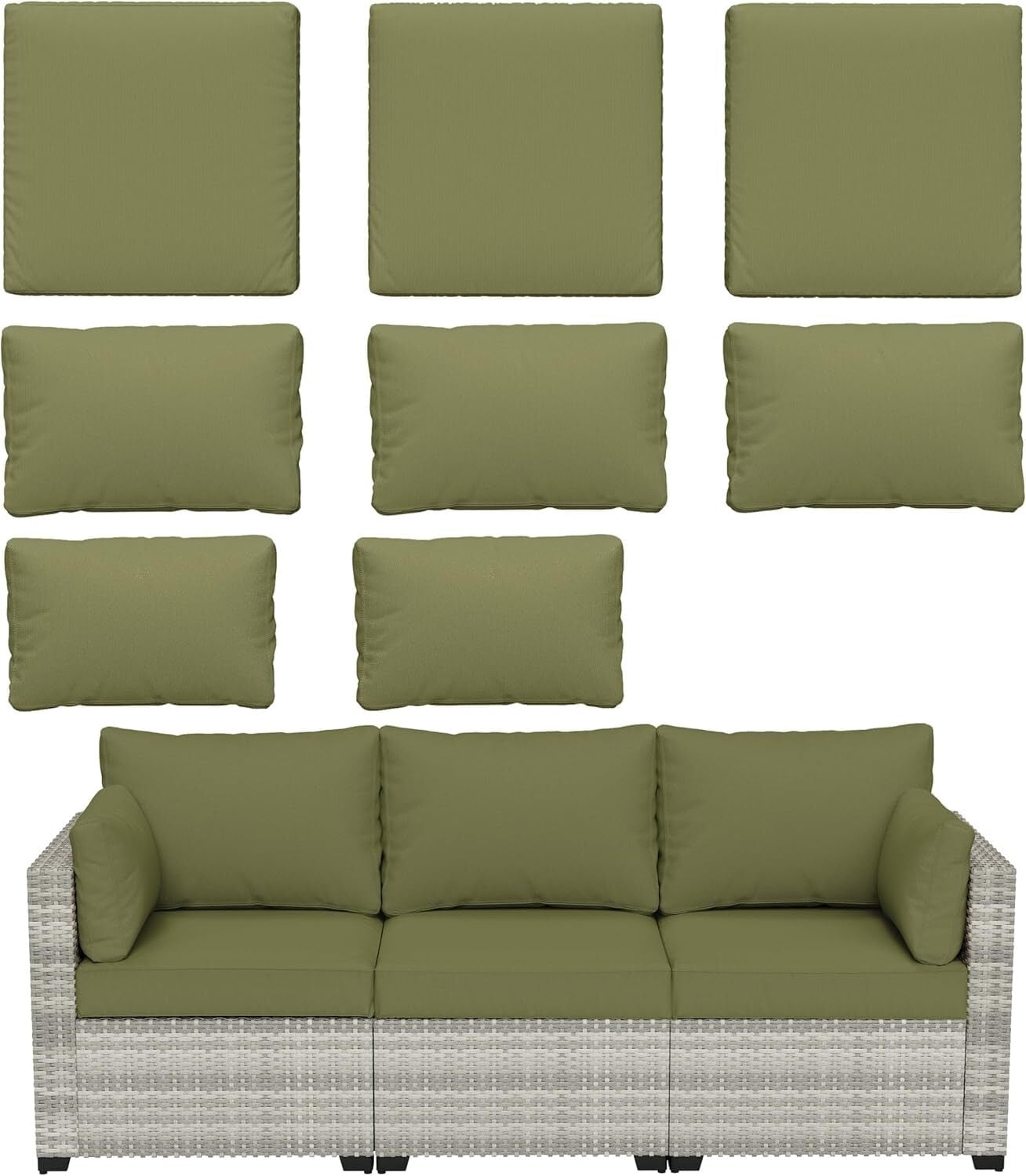 Pakunoda Non-Slip Latex Dot Fade Resistant Couch Cover Couch Cover set ...