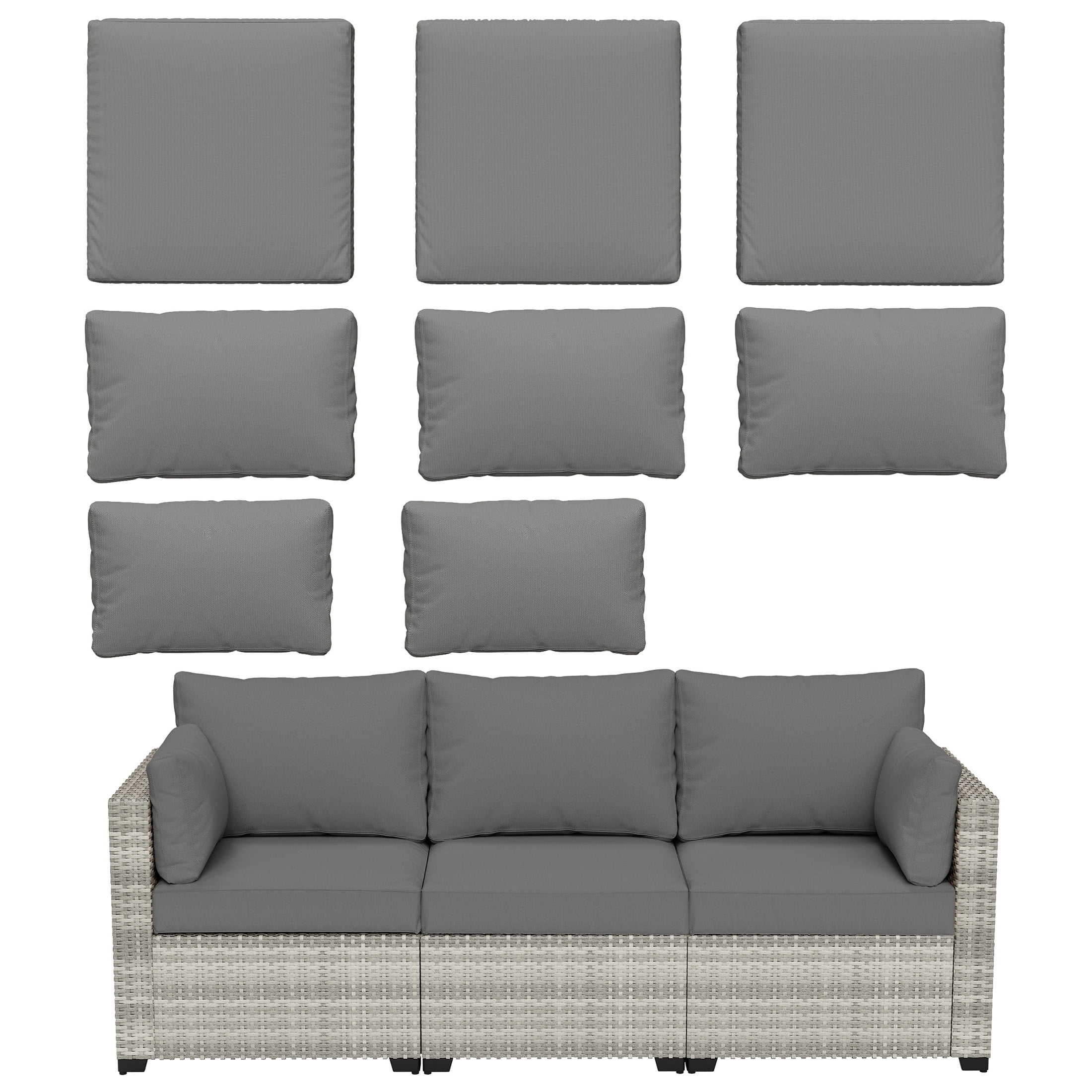 Pakunoda Non-Slip Latex Dot Fade Resistant Couch Cover Couch Cover set ...