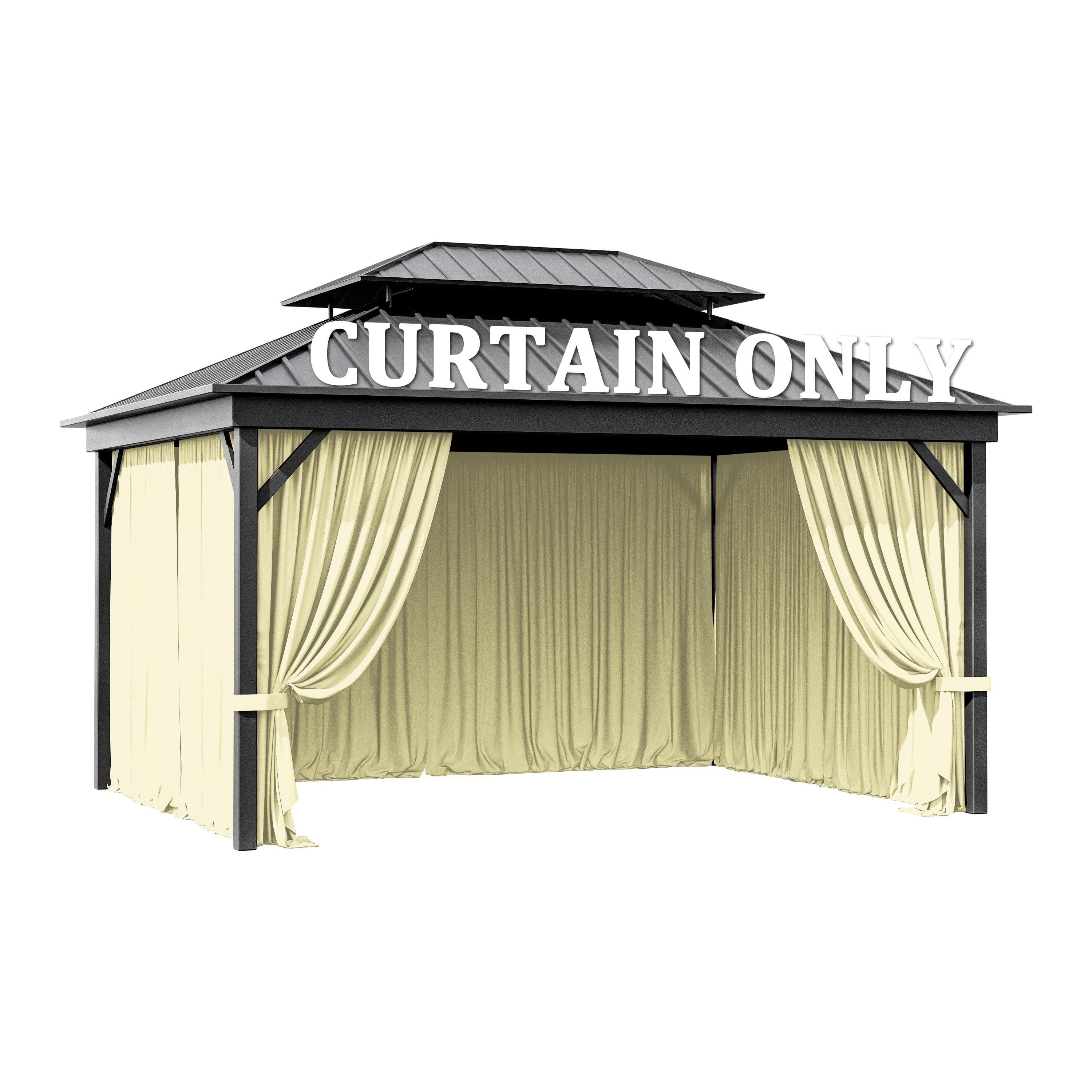 Pakunoda 10' X 13' Gazebo Universal Replacement Privacy 4-Panel ...