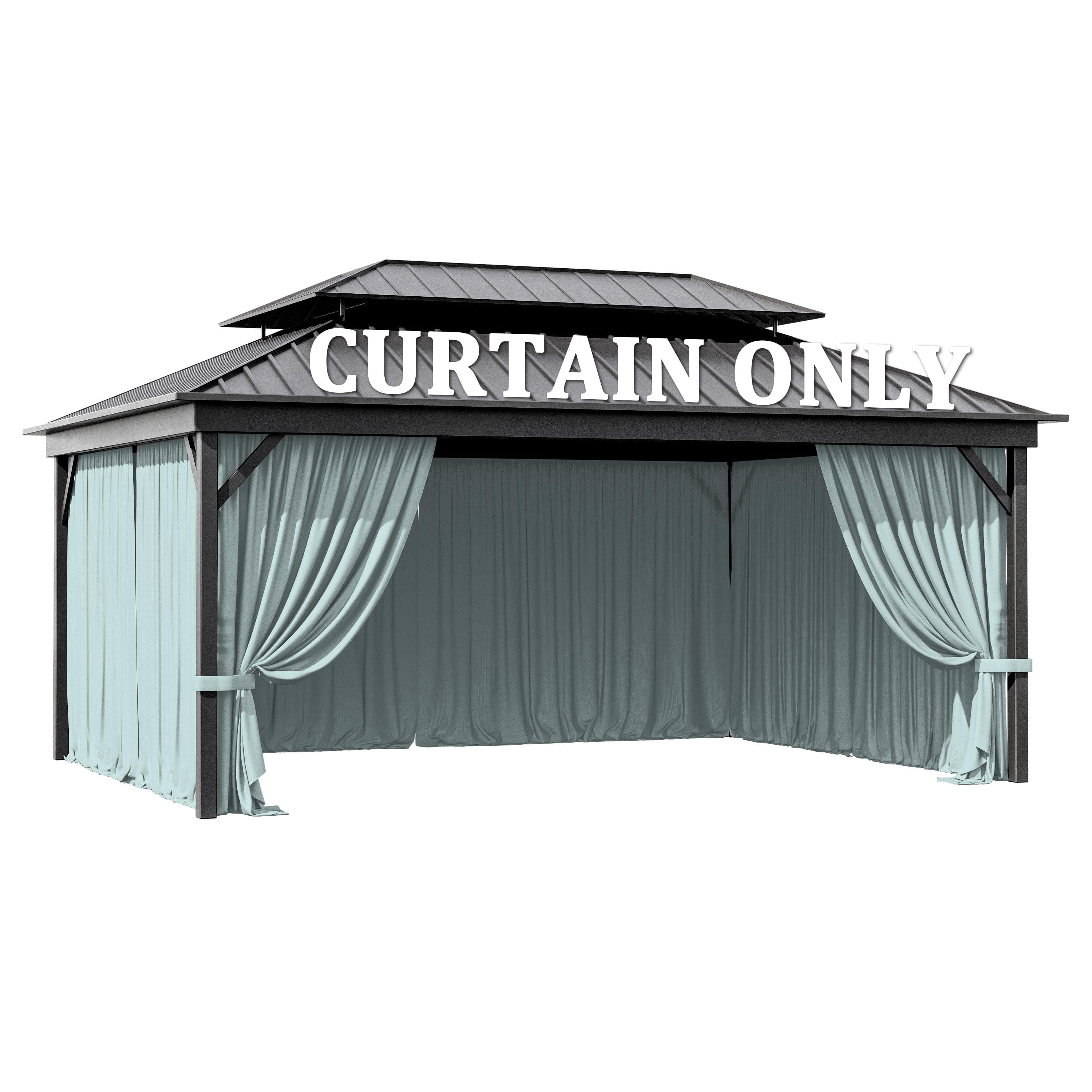 Pakunoda 12' X 16' Gazebo Universal Replacement Privacy 4-Panel ...