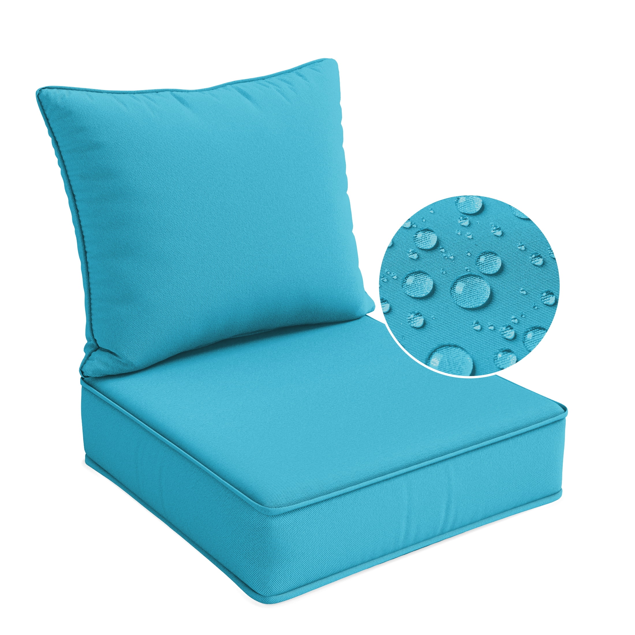 Pakunoda Outdoor Deep Seat Cushion Set for Patio Furniture, Waterproof ...