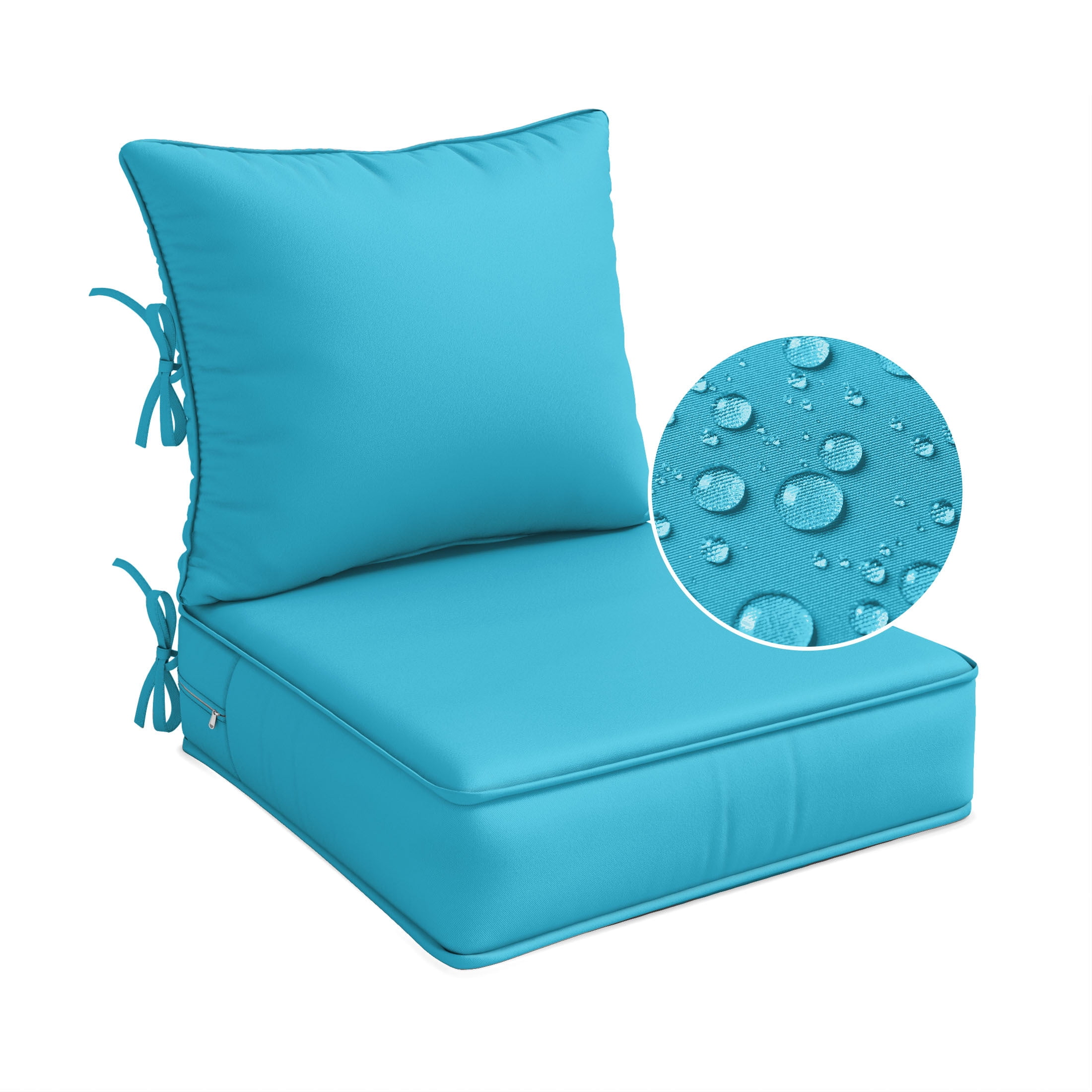 Pakunoda Outdoor Deep Seat Cushion Set for Patio Furniture, Waterproof ...