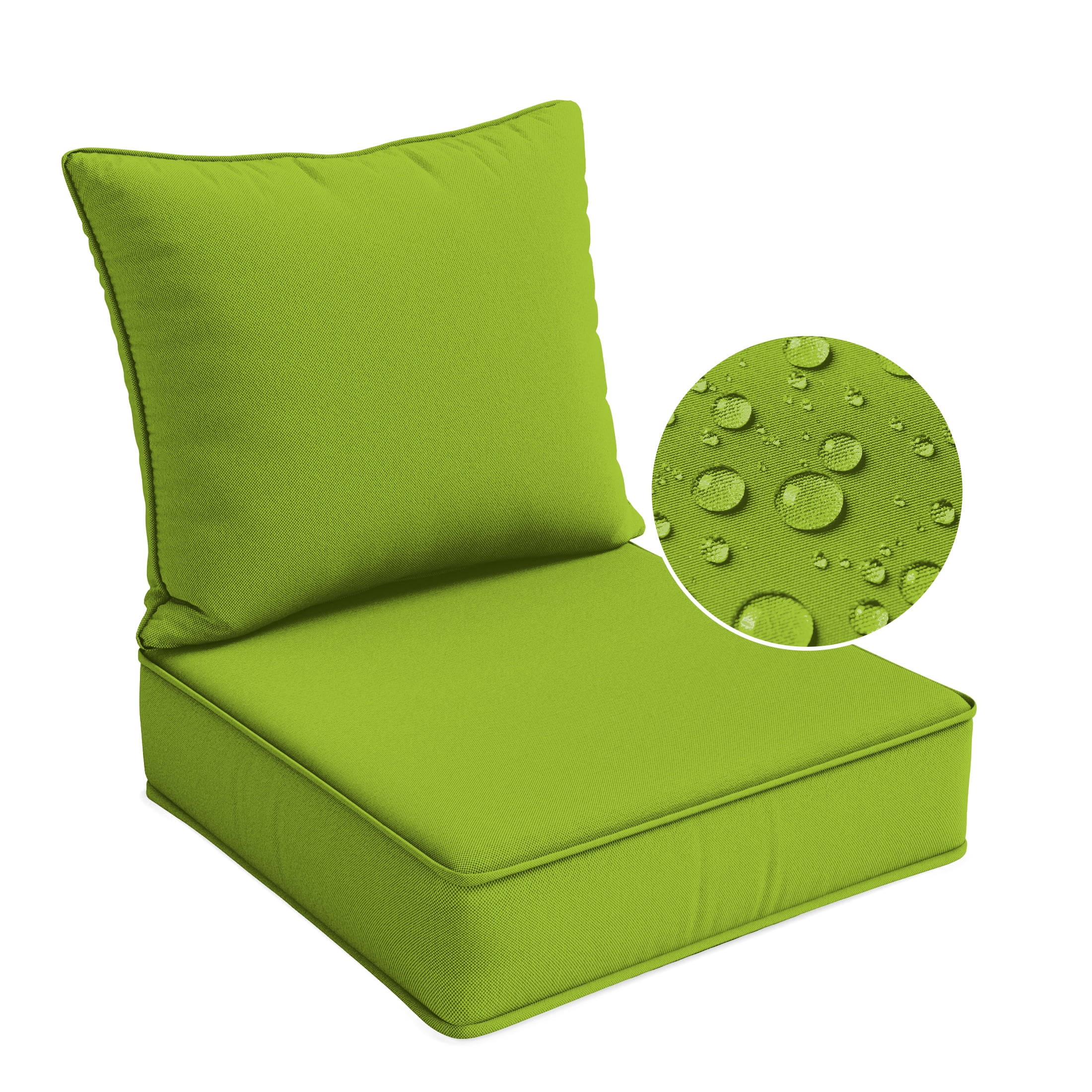 Pakunoda Outdoor Deep Seat Cushion Set for Patio Furniture, Waterproof ...