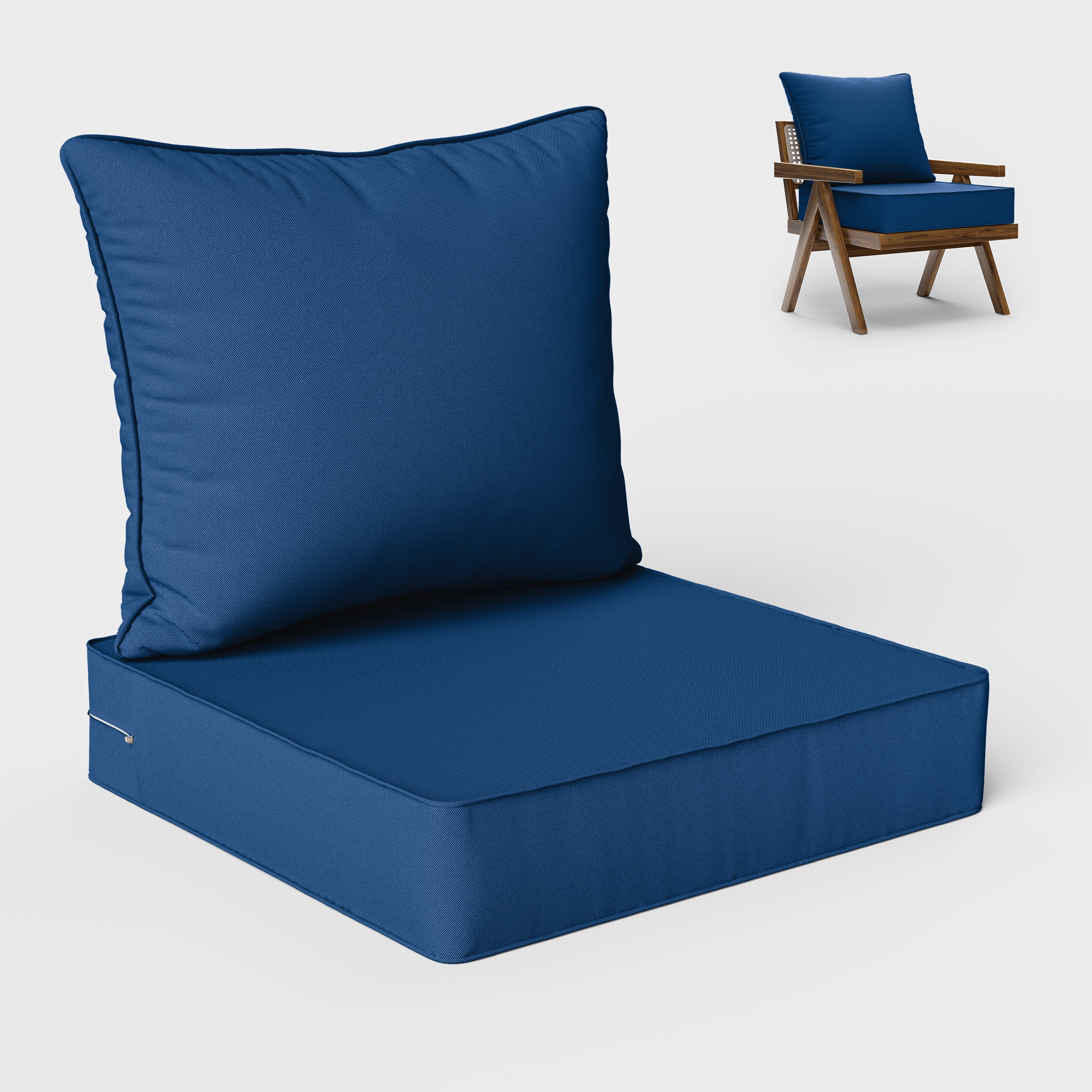 Pakunoda Outdoor Deep Seat Cushion Set for Patio Furniture, Waterproof ...