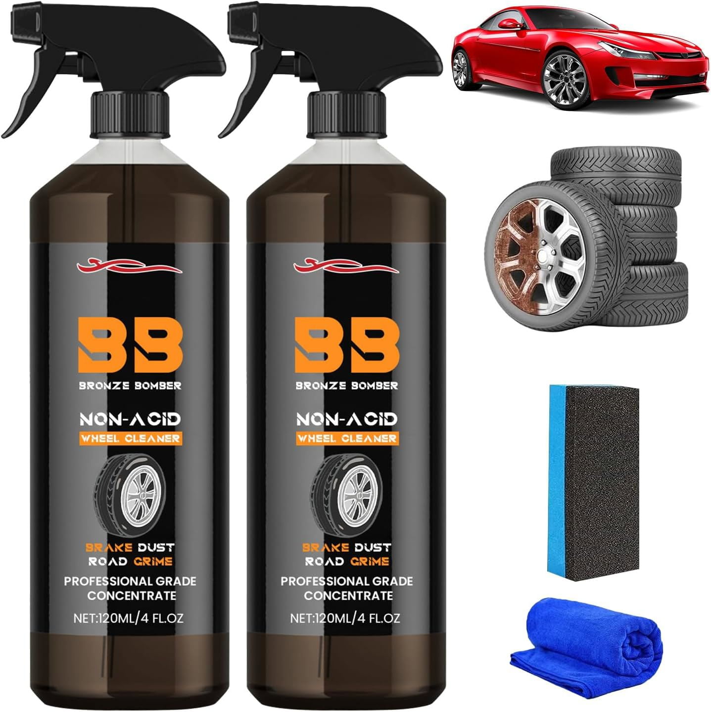 Pakyozj Brake Bomber Cleaner Powerful Wheel Cleaner, Perfect for ...
