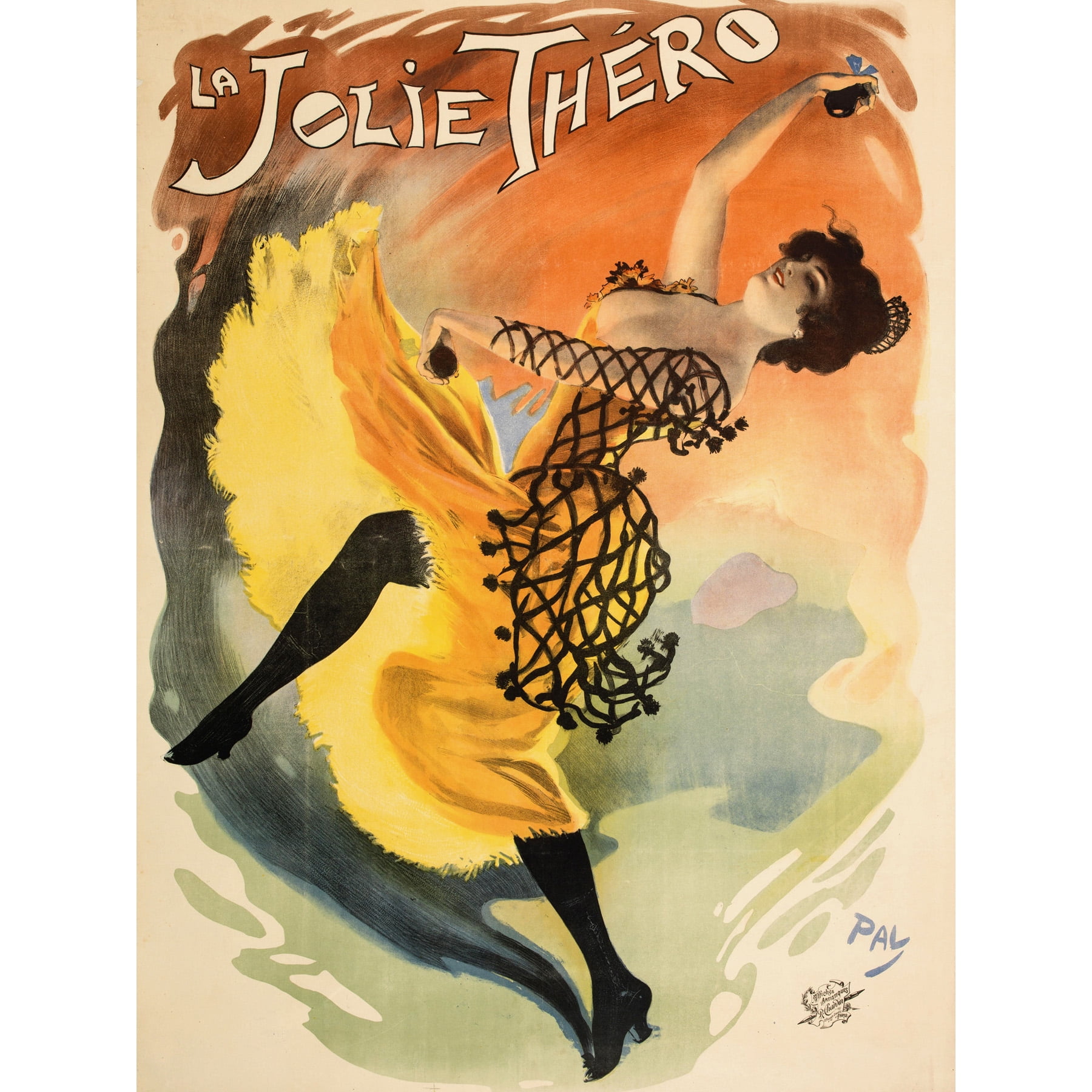 Pal Jolie Thero Flamenco Dancer Show Advert Extra Large Art Print Wall ...
