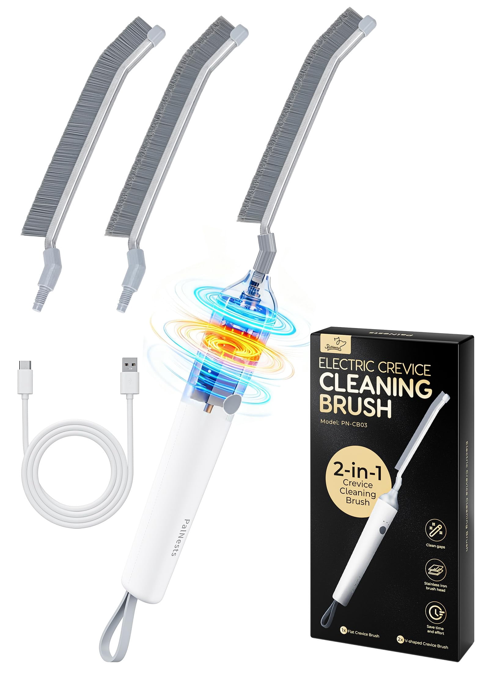 PalNests Reciprocating Deep-Clean Brush - Powered by Back-and-Forth ...