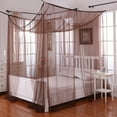 palace 4-post bed sheer panel canopy - Walmart.com