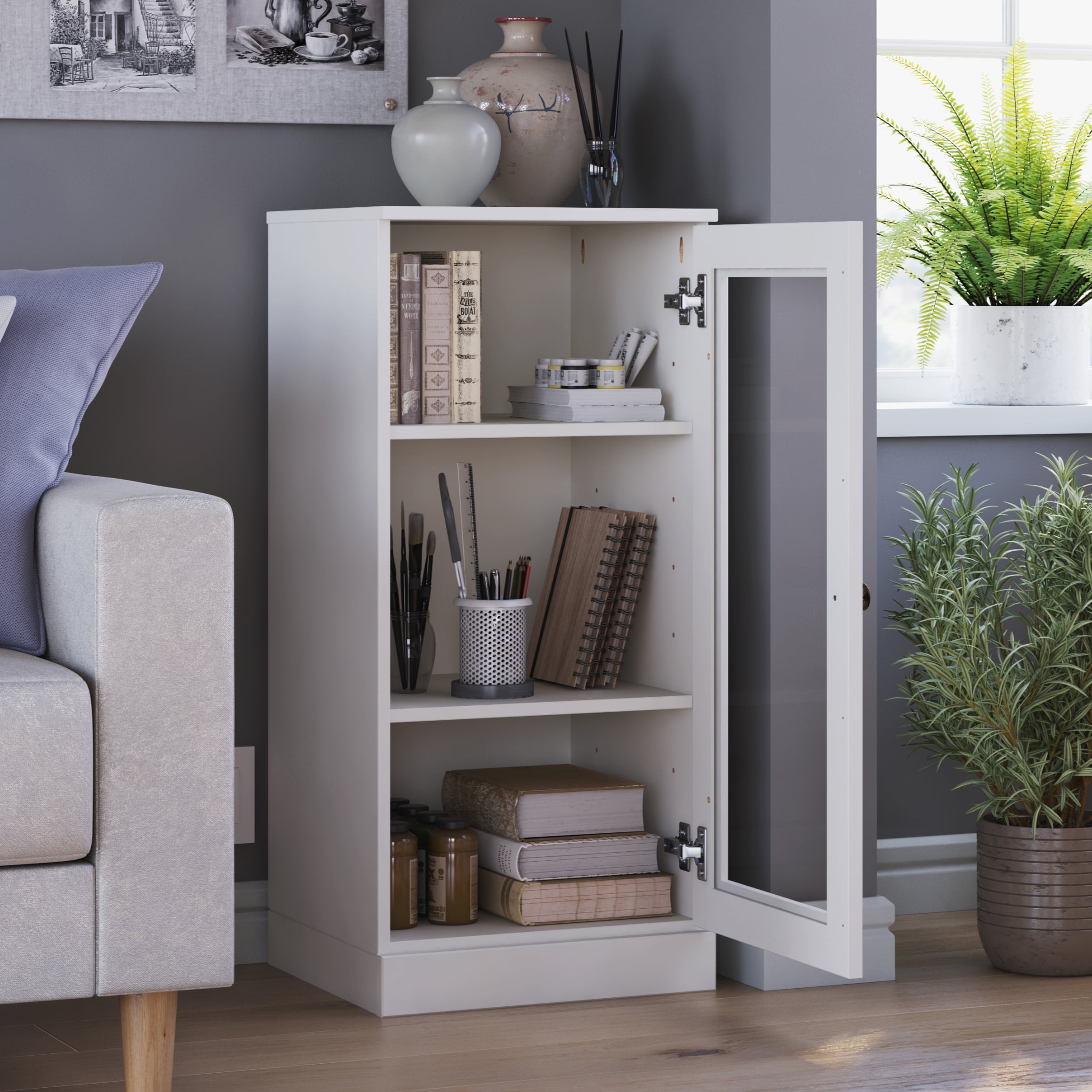 Palace Imports 100% Solid Wood 3-shelf Bookcase with Adjustable Shelves ...