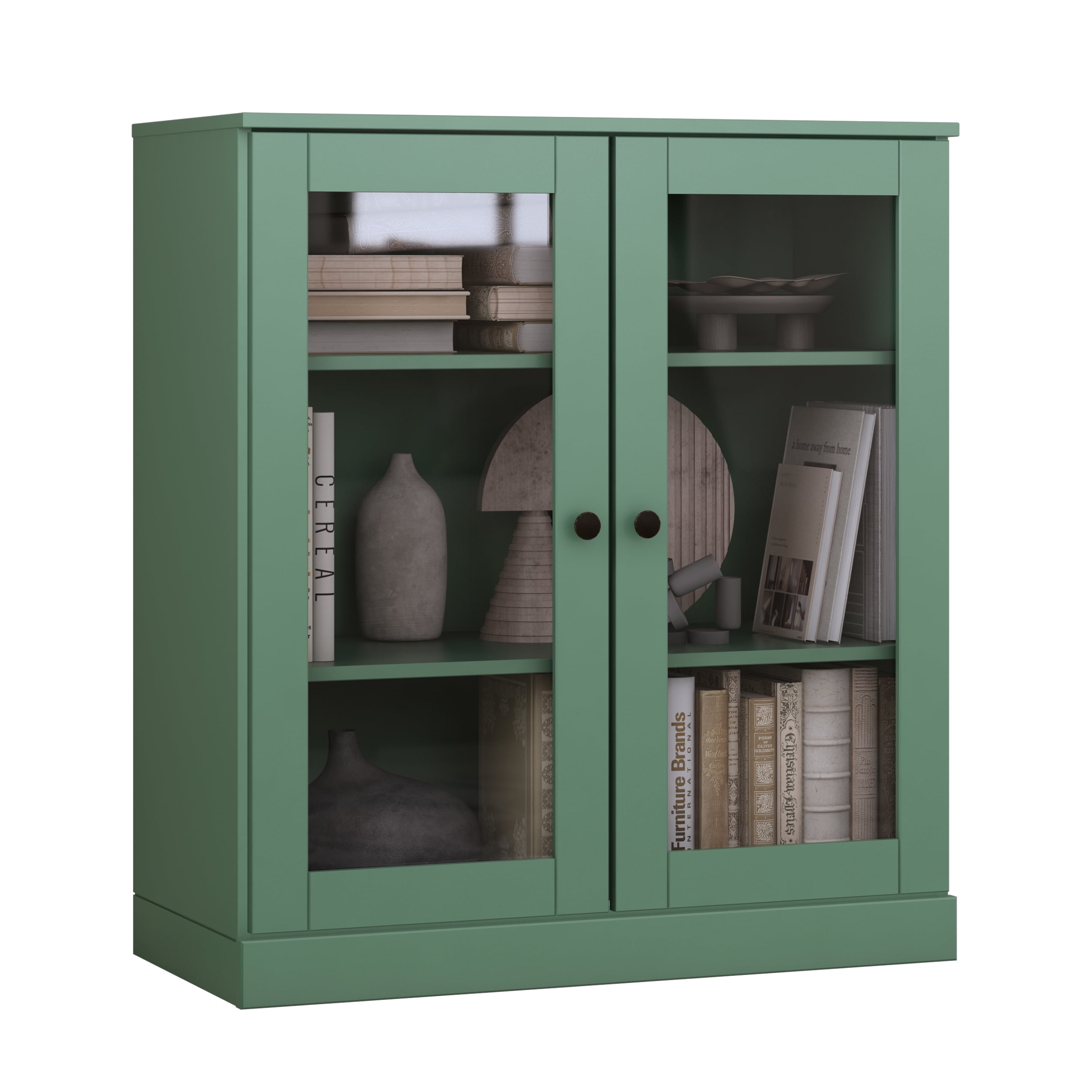 Palace Imports 100% Solid Wood 3-shelf Bookcase with Adjustable Shelves ...