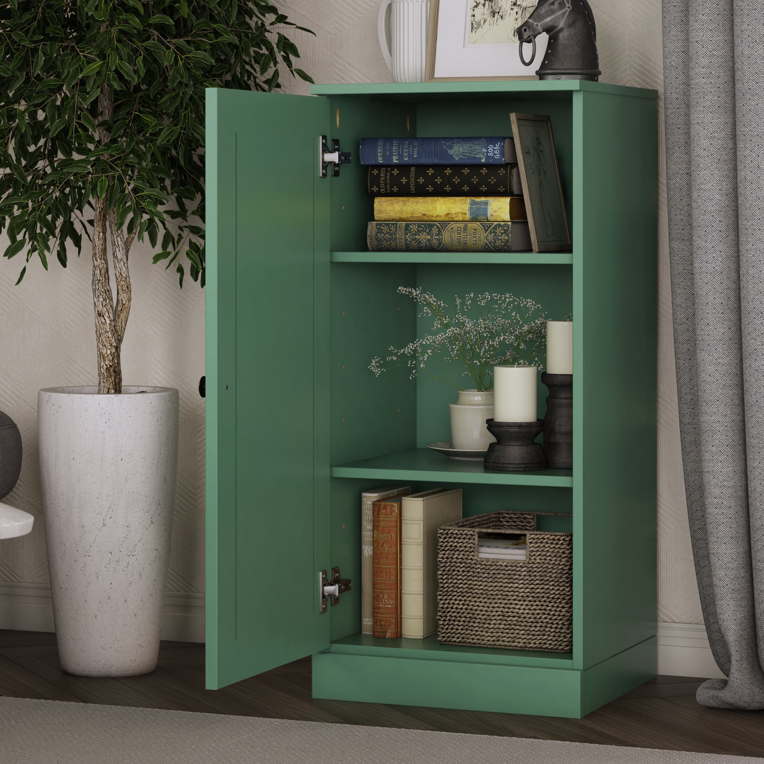 Palace Imports 100% Solid Wood 3-shelf Bookcase with Adjustable Shelves ...