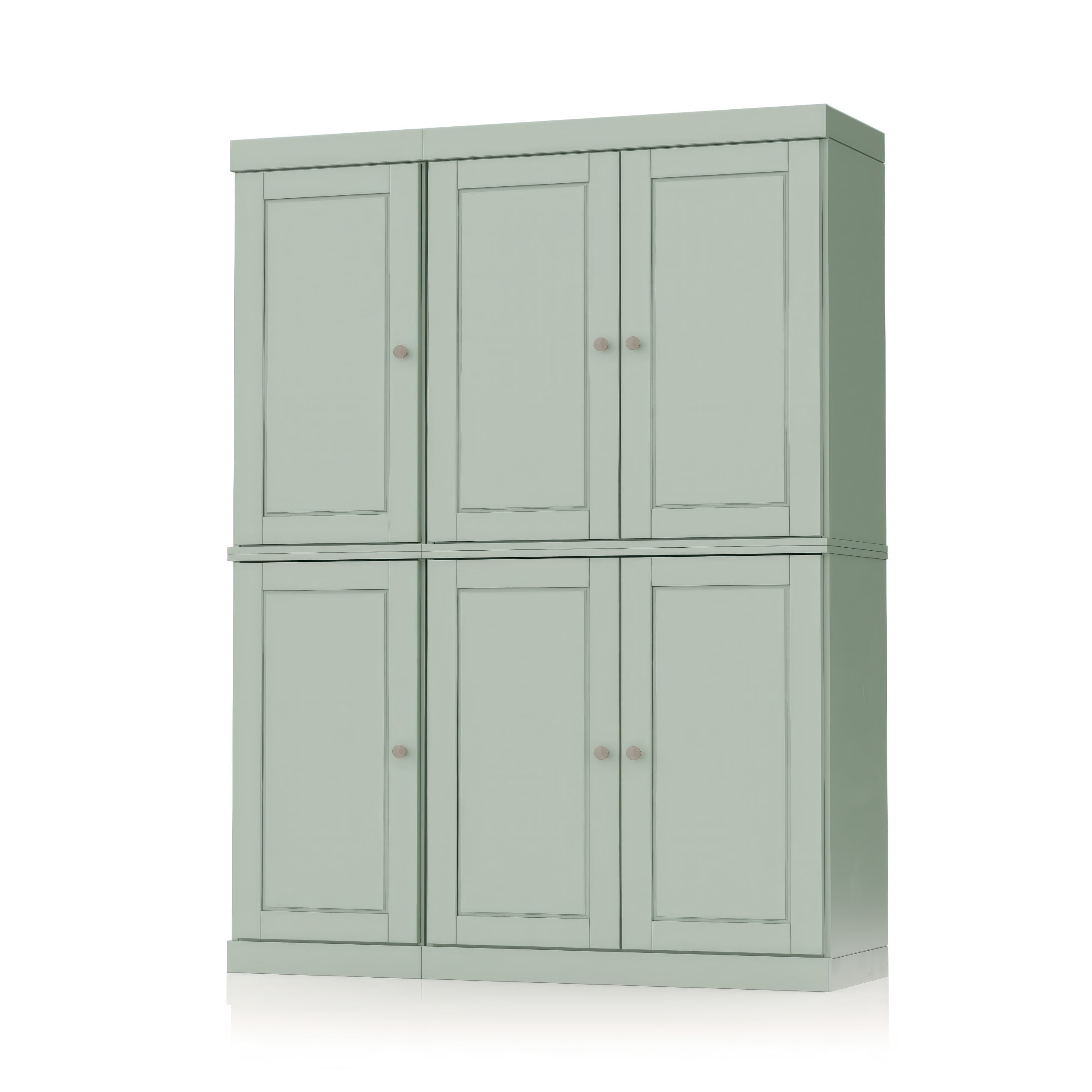 Palace Imports 100% Solid Wood Kitchen Pantry Storage Cabinet with ...