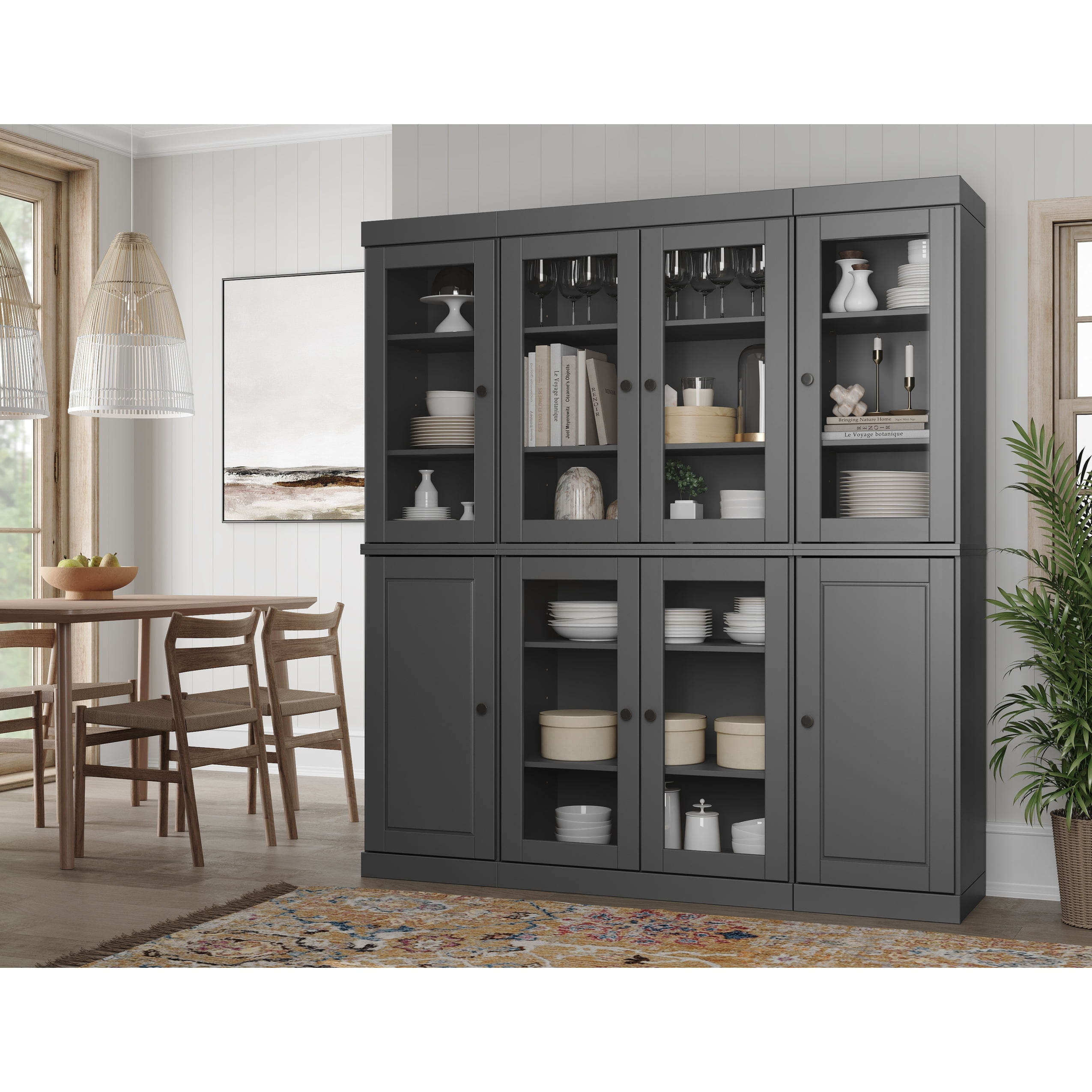 Palace Imports 100% Solid Wood Kitchen Pantry Storage Cabinet with ...