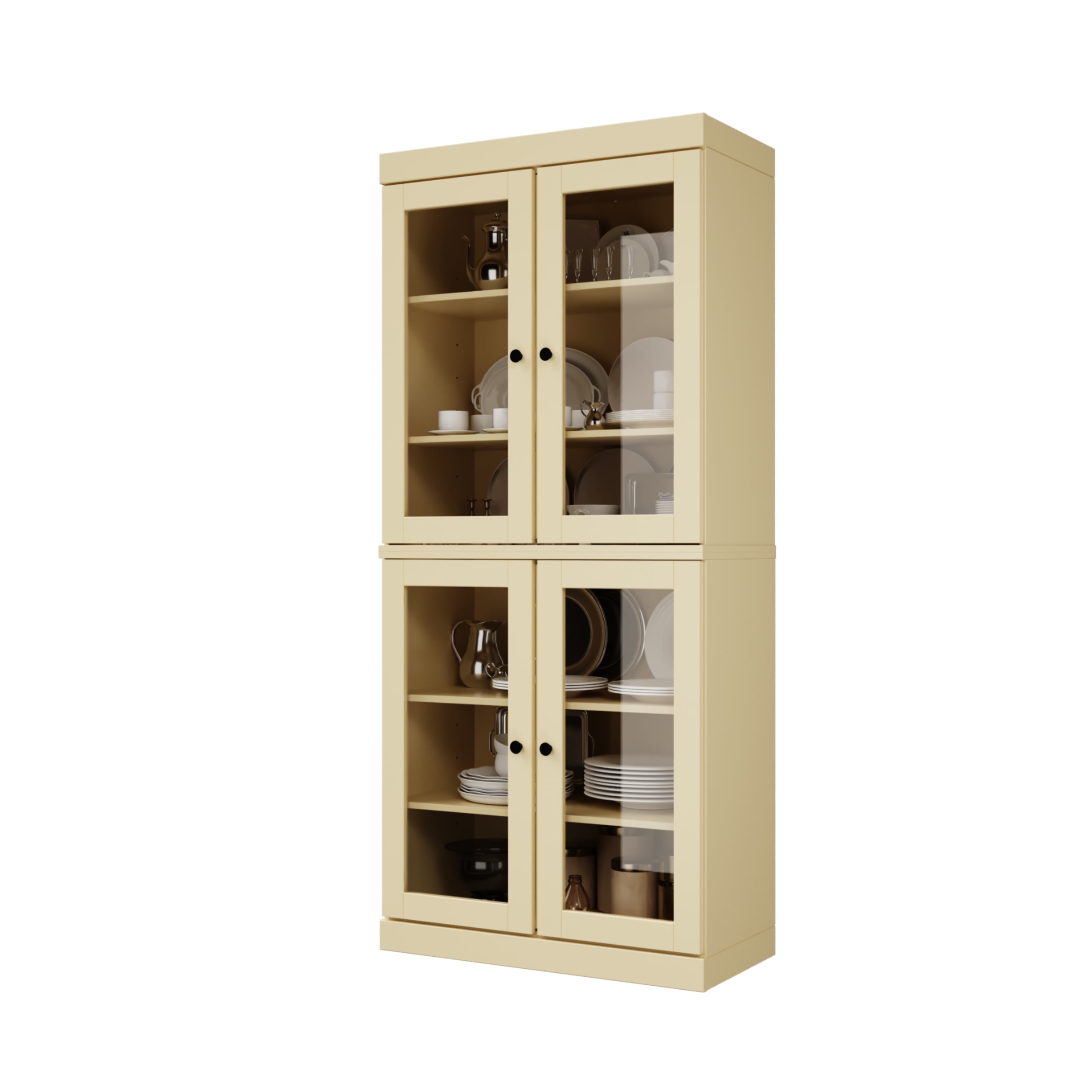 Palace Imports 100% Solid Wood Kitchen Pantry Storage Cabinet with ...