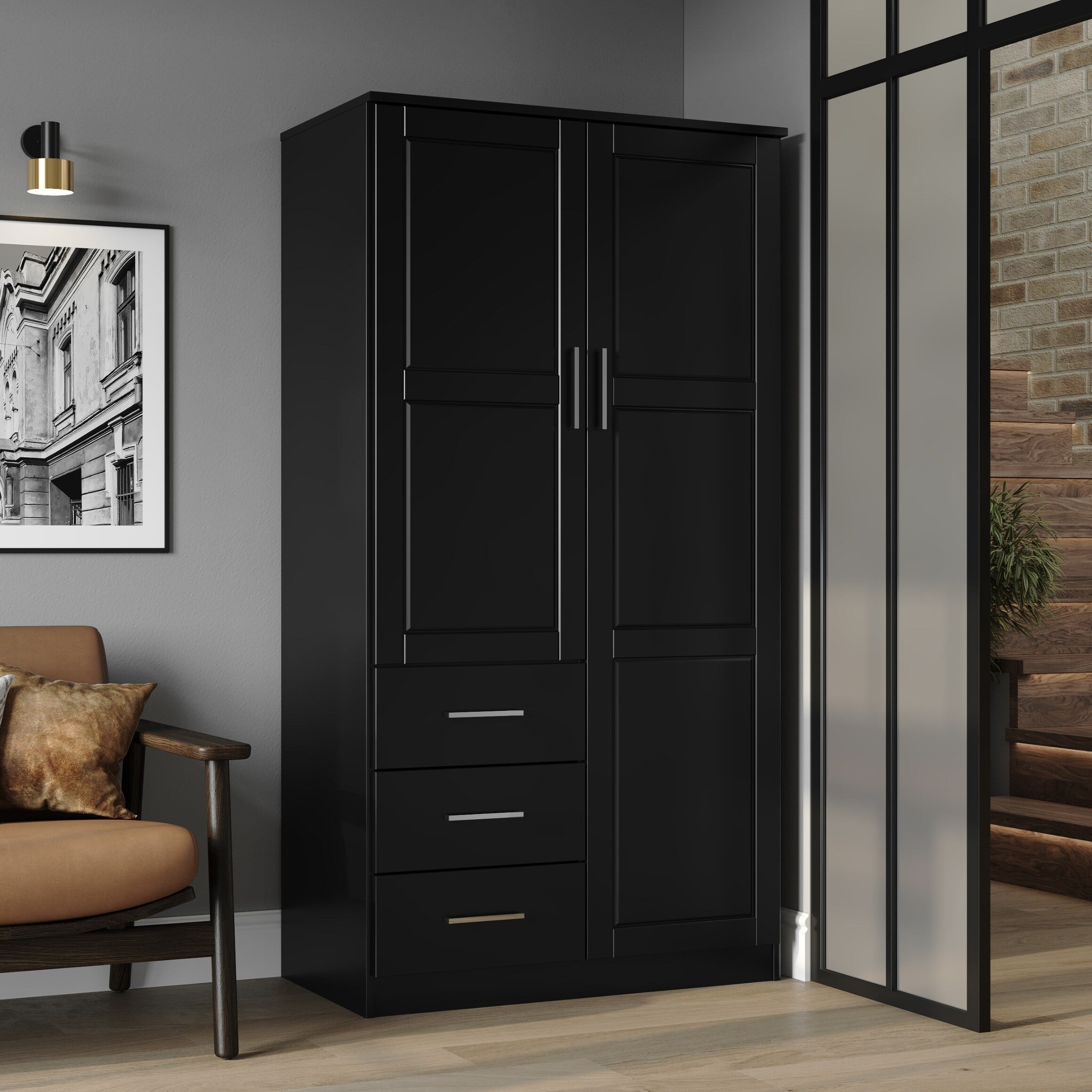 Palace Imports, Inc. Palace Imports 100% Solid Wood Metro Wardrobe ... Palace Imports, Inc. Palace Imports 100% Solid Wood Metro Wardrobe ...