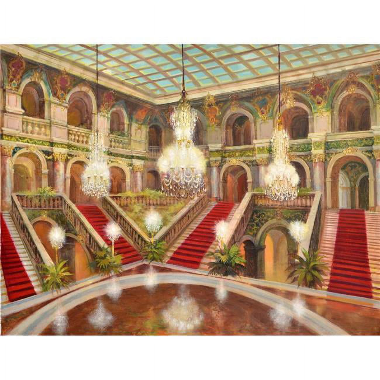 Palace Interior X Gallery Wrap Art, Multi Color - 36 x 48 x 1.5 in ...