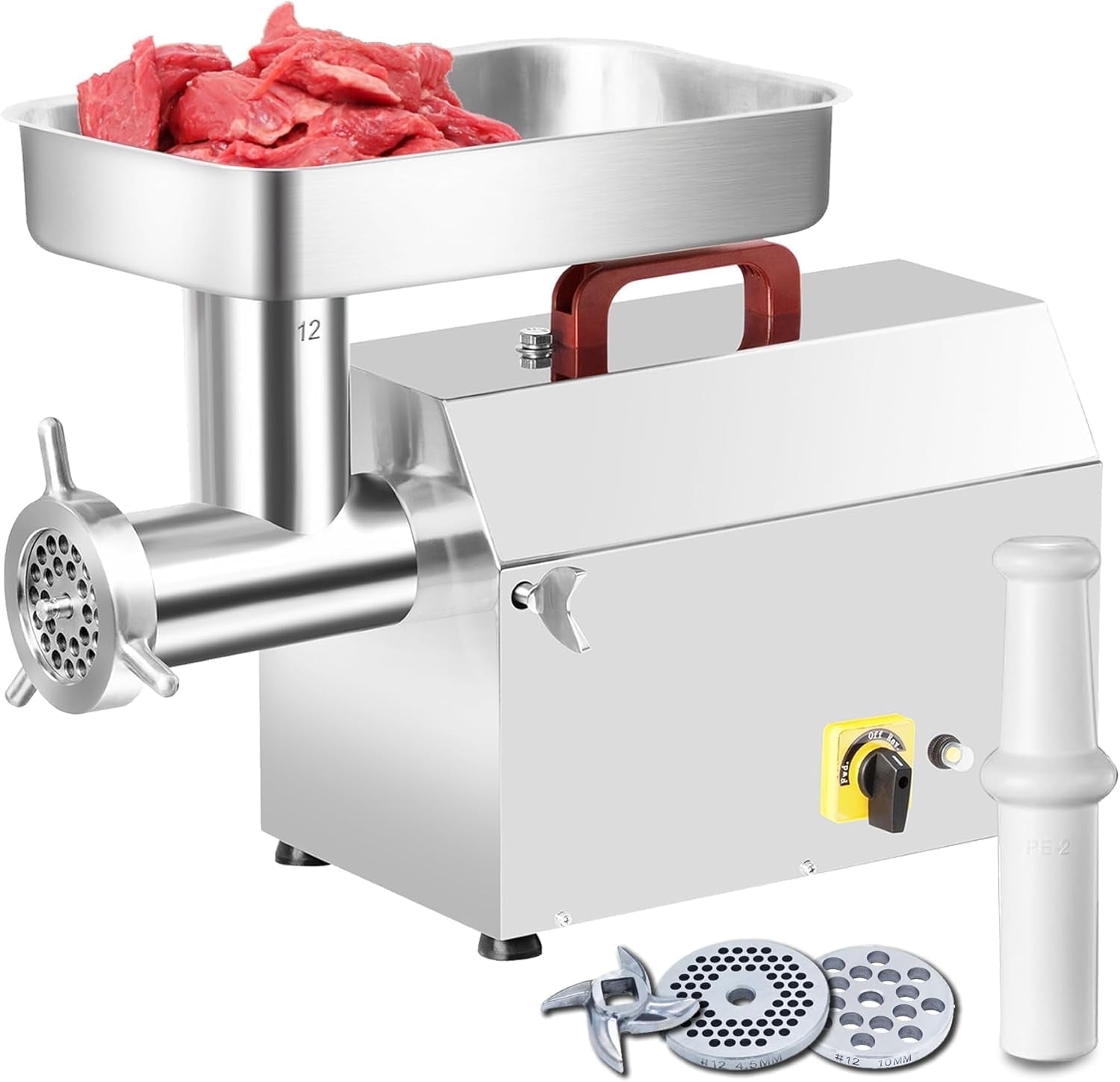 Paladin #12 Electric Commercial Meat Grinder Machine, 14 lbs Per Minute ...