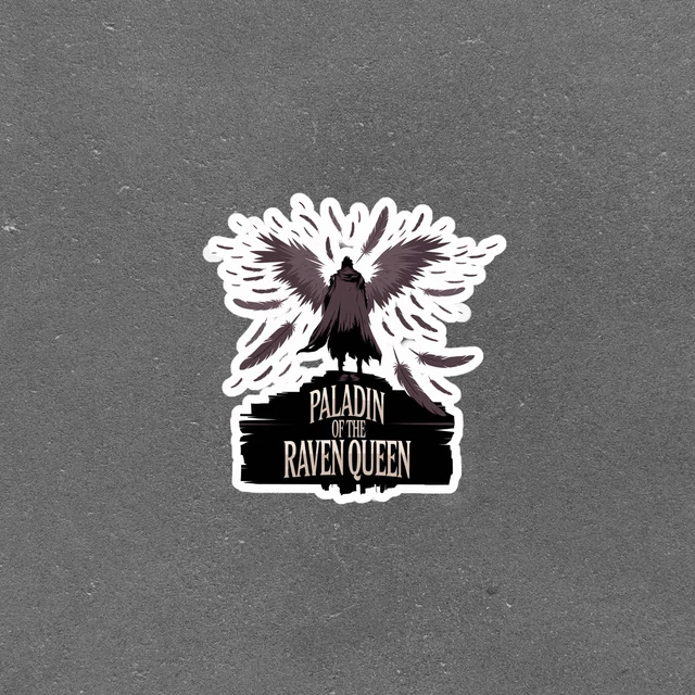Paladin Of The Raven Queen Dark Fantasy Rpg Sticker Decalphone Decal ...