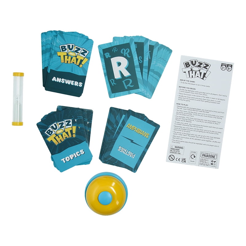 Paladone Buzz That, Fast-Paced Word Game for 2+ Players, Comes with Fun ...