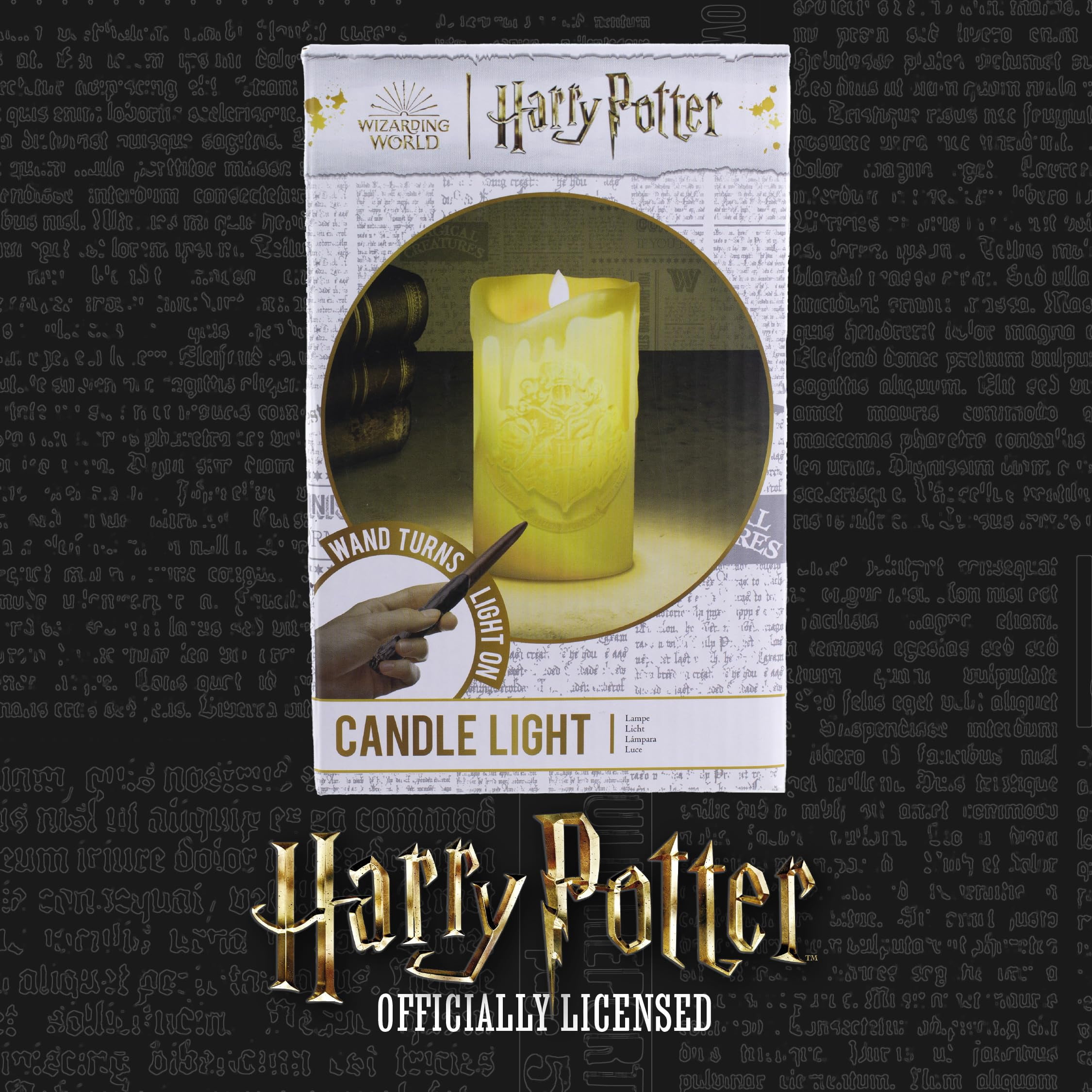 Paladone Harry Potter Hogwarts LED Candle with Wand Remote - Officially ...