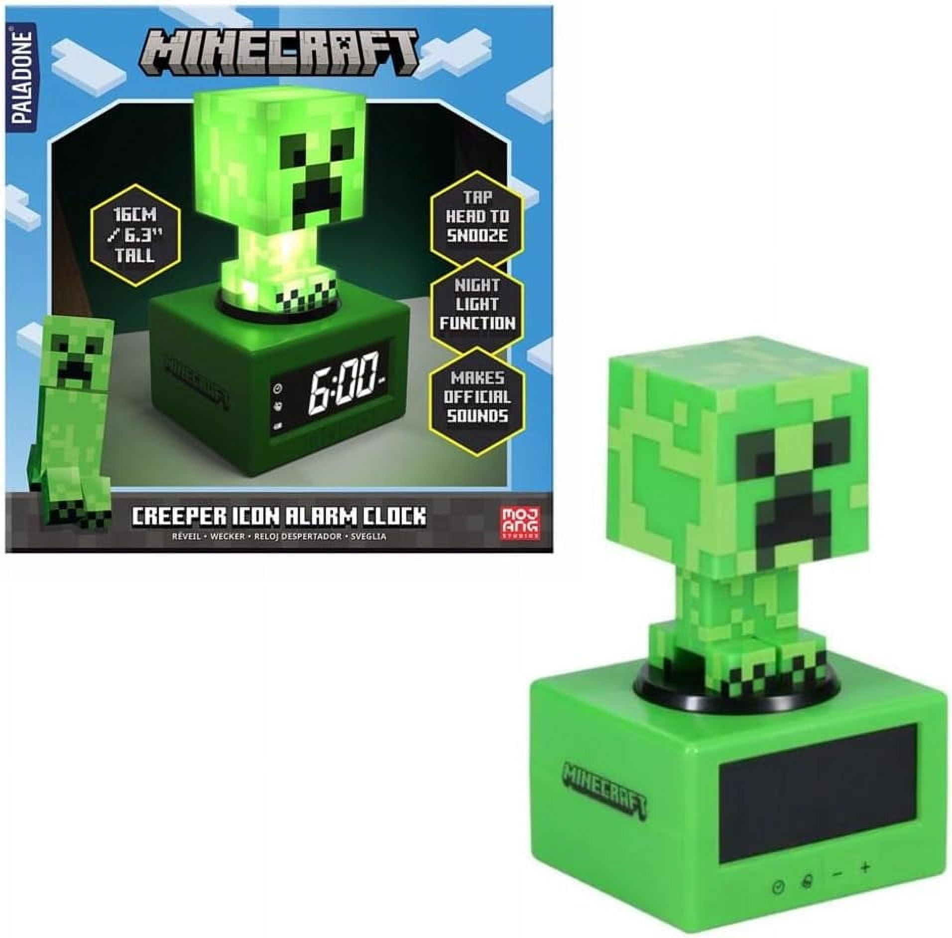 Minecraft Creeper Alarm Clock – Officially Licensed Icon with In-Game ...