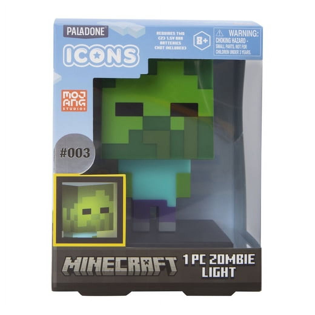 Paladone Minecraft Icons Light Zombie Plastic Figurine - Walmart.com