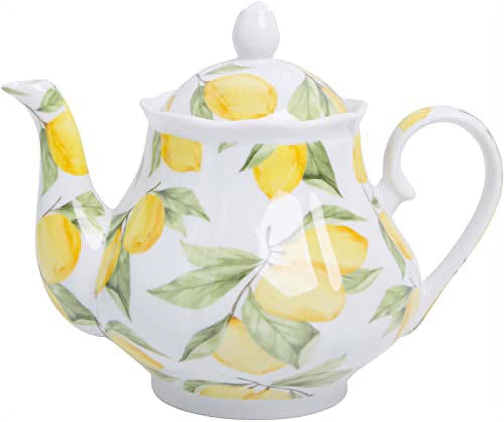 Palais Essentials 6-Cup Vintage Lemon Ceramic European Style Coffee ...