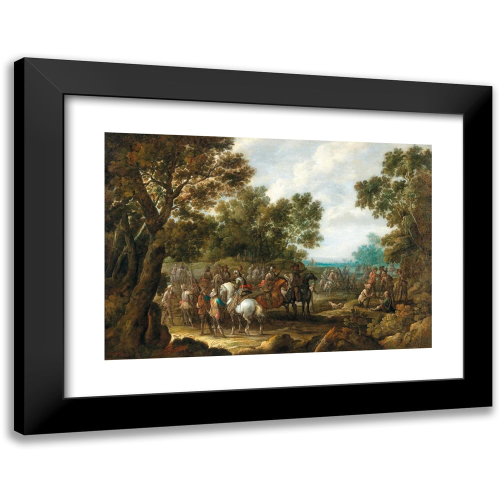 Palamedes Palamedesz 24x18 Black Modern Framed Museum Art Print Titled ...