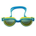 Palantic Jr. Silicone Swim Goggles w/ UV Tinted Lenses, Blue/Yellow ...