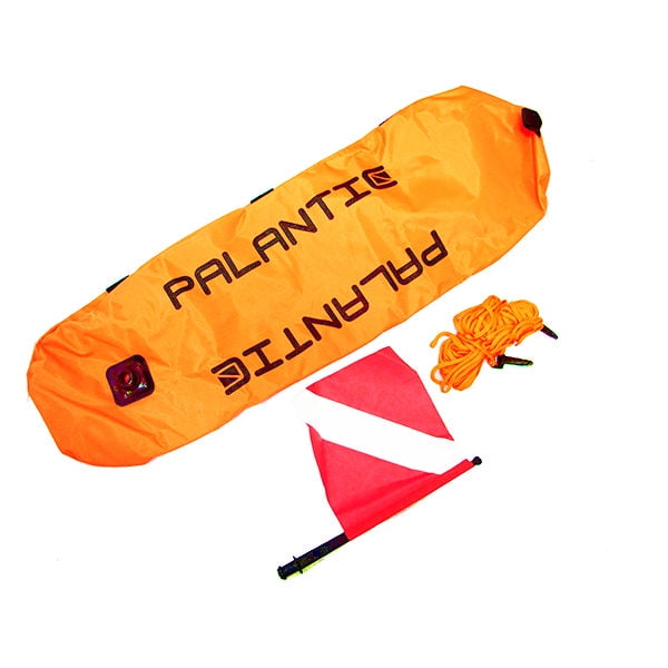 Palantic Scuba Diving Spearfishing Nylon Torpedo Float with Dive Flag ...