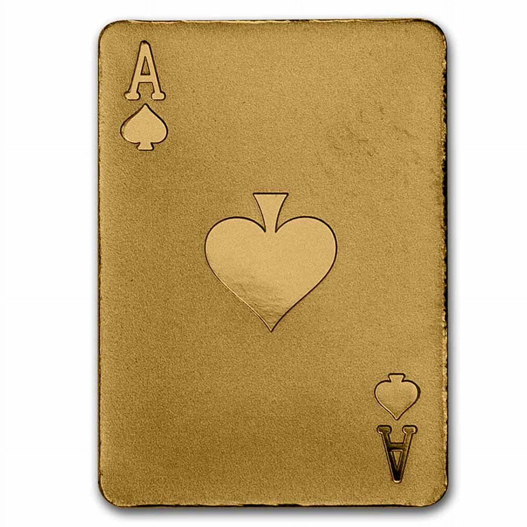 Palau 1/2 gram Gold $1 Ace of Spades Shaped Coin - Walmart.com