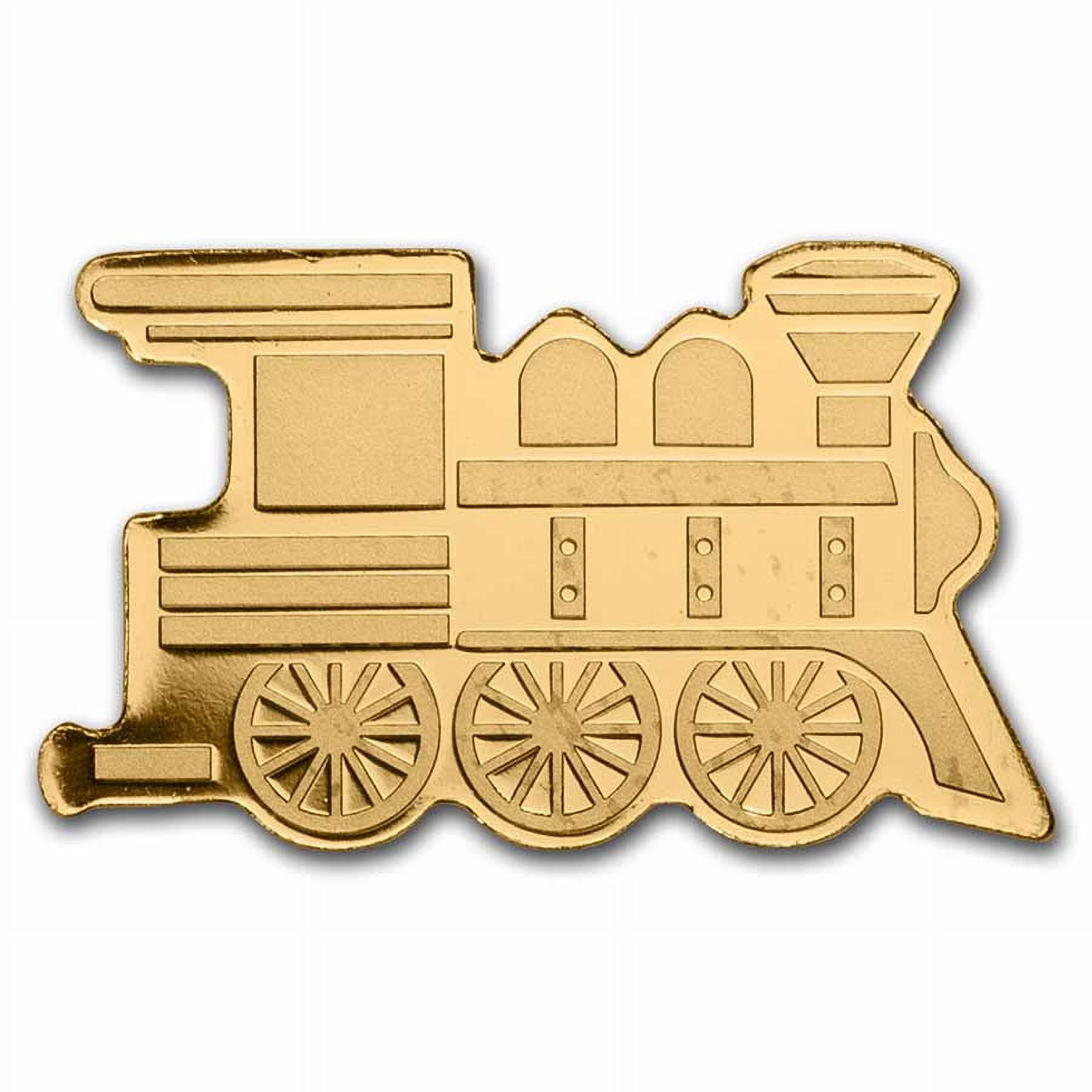Palau 1/2 gram Gold $1 Train Shaped Coin - Walmart.com