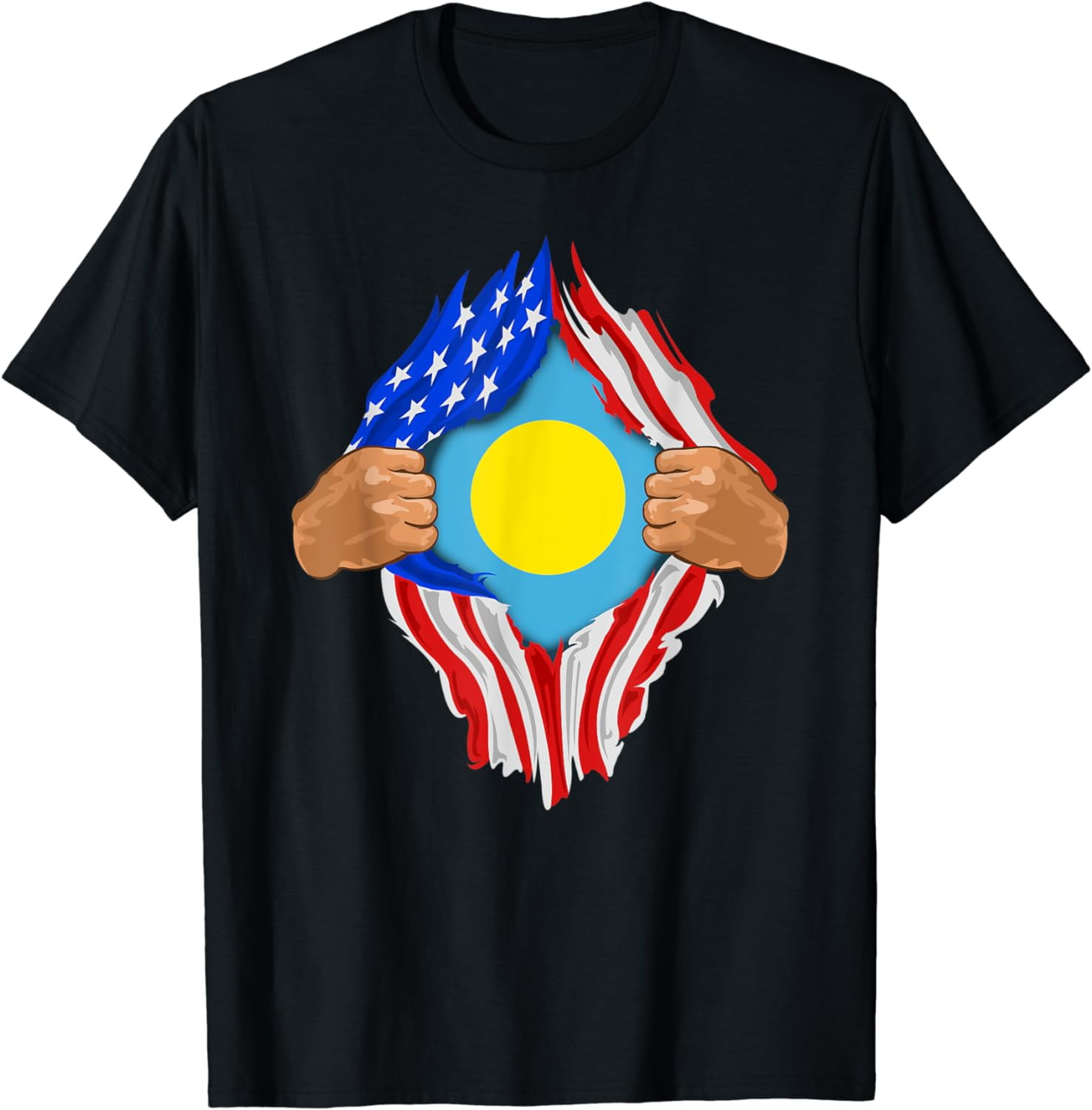 Palauan Blood Inside Me T-Shirt | Palau Flag Gift - Walmart.com