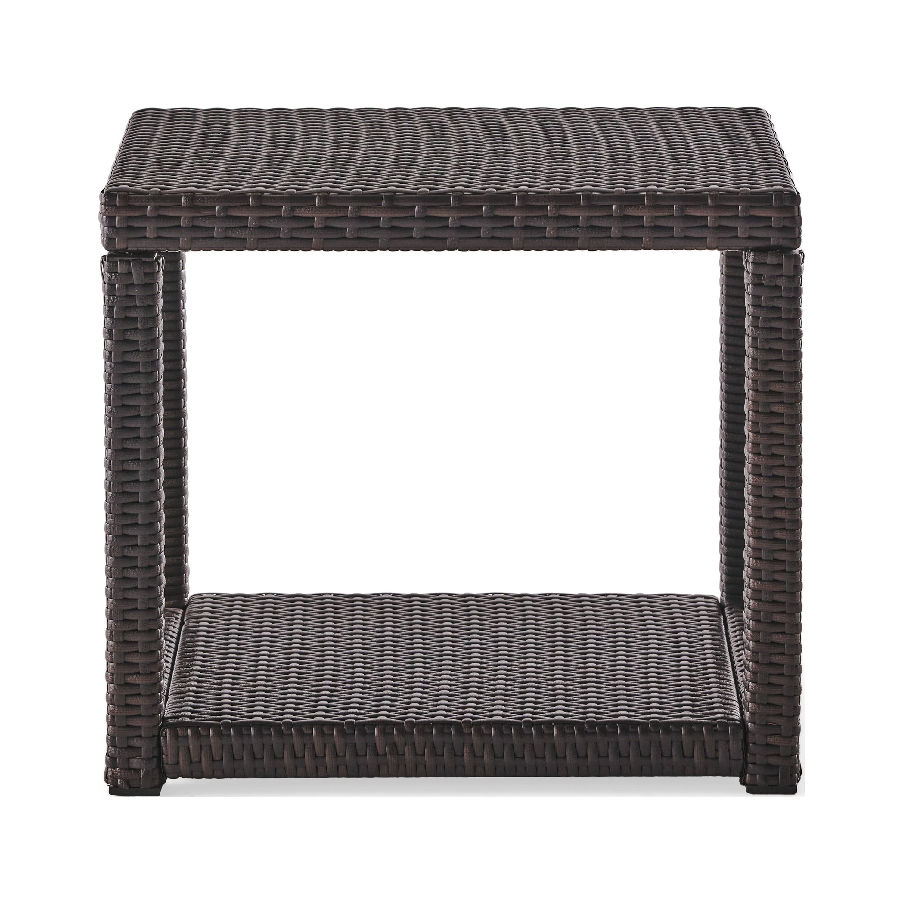 Palawan Outdoor Wicker Accent Table, Multibrown - Walmart.com