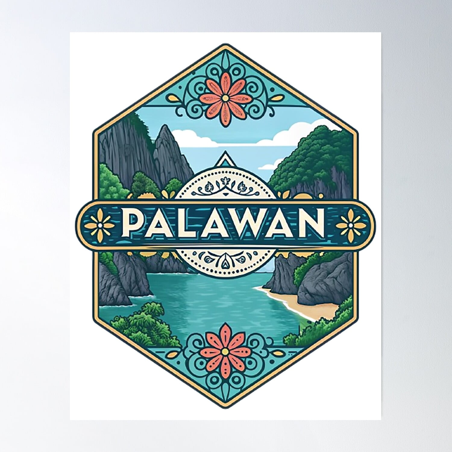Palawan Poster Wall Art, Modern Wall Decor, 12x18 UNFRAMED - Walmart.com