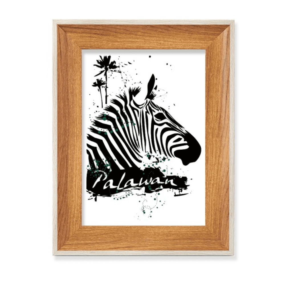 Palawan Tropical Style Pinto Animal Desktop Wooden Photo Frame Display ...